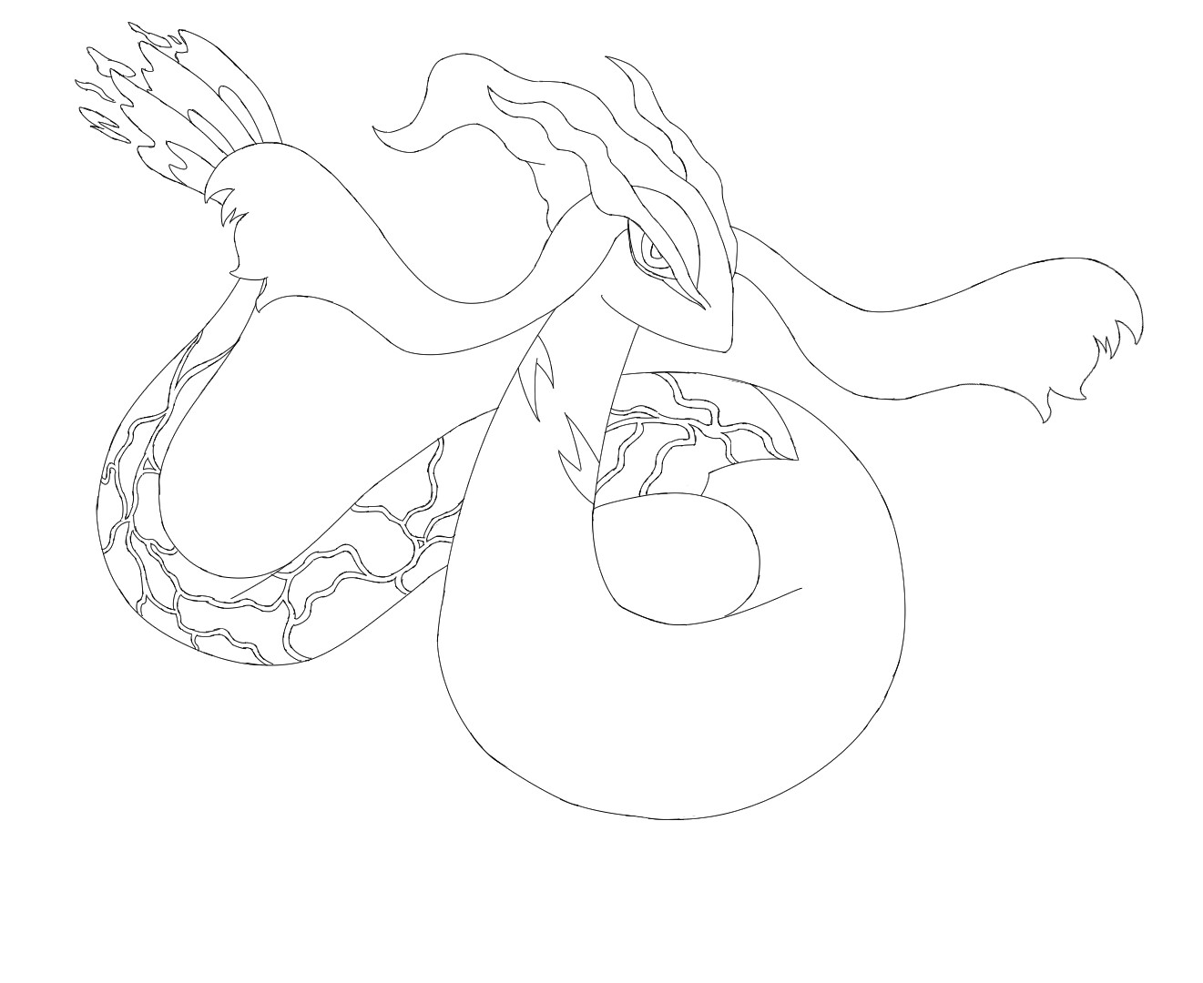 milotic coloring pages