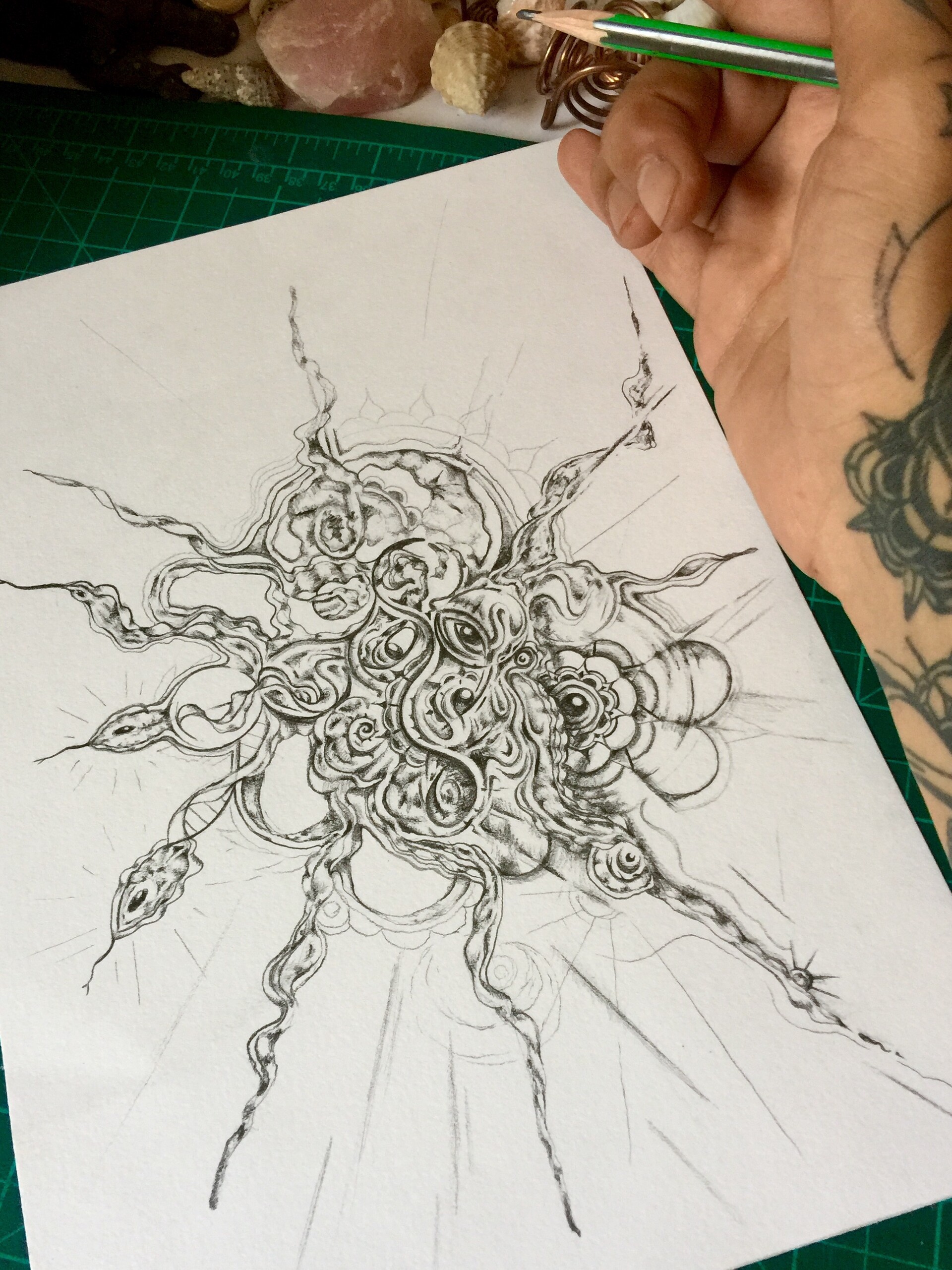 ArtStation - Pencil drawing progress update 2020. 1:11