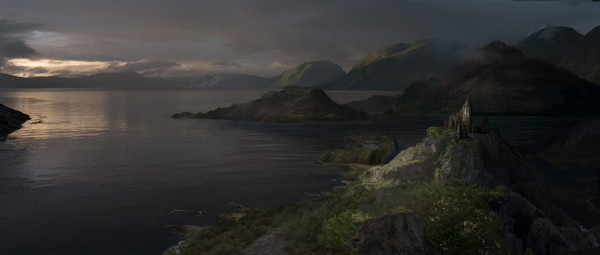 ArtStation - Castle on islands