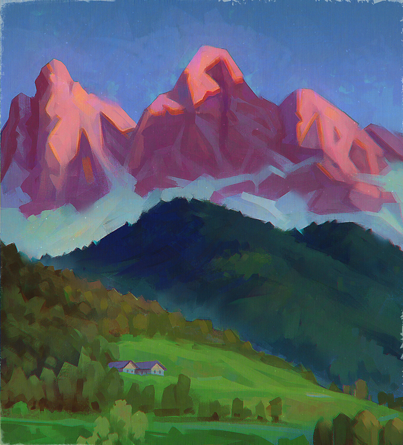 ArtStation - Pink Mountains