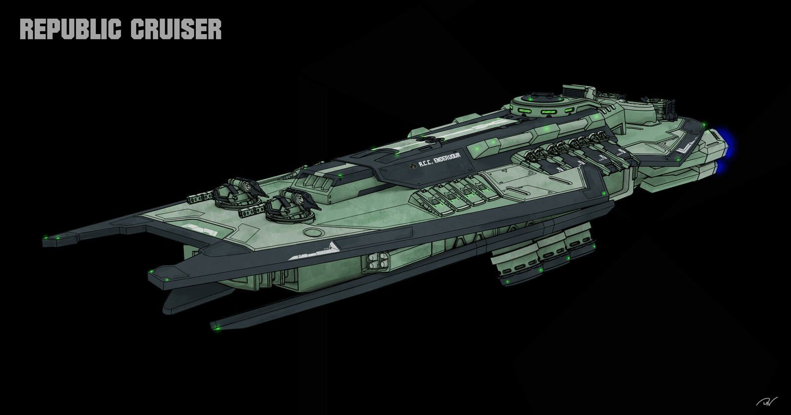 Thierry Wagner - Republic Cruiser - Spaceship