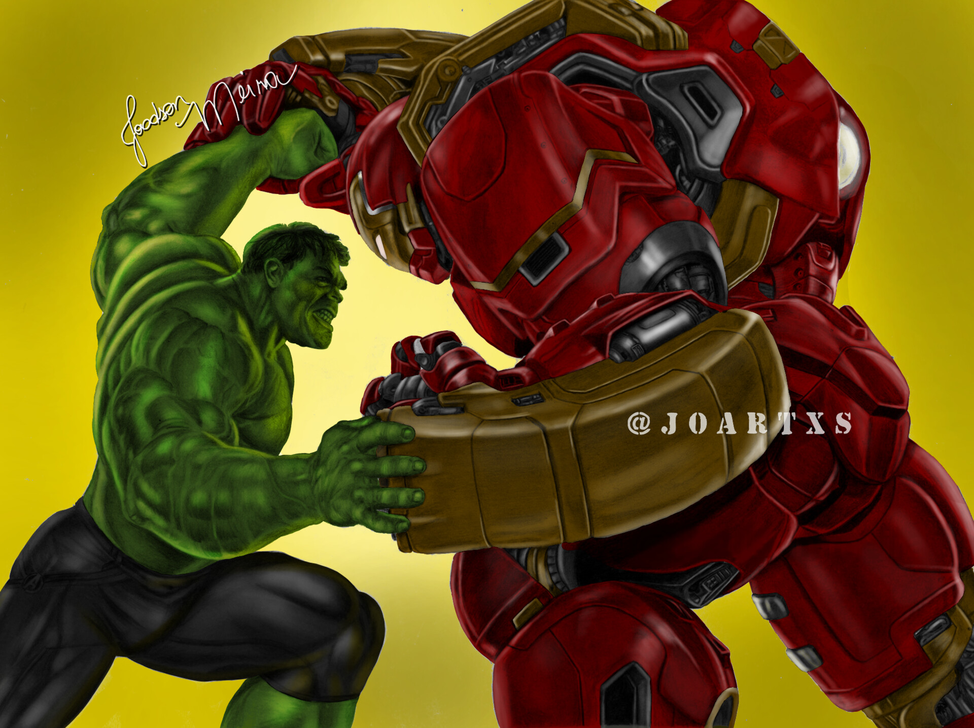 ArtStation - Hulk vs Hulkbuster