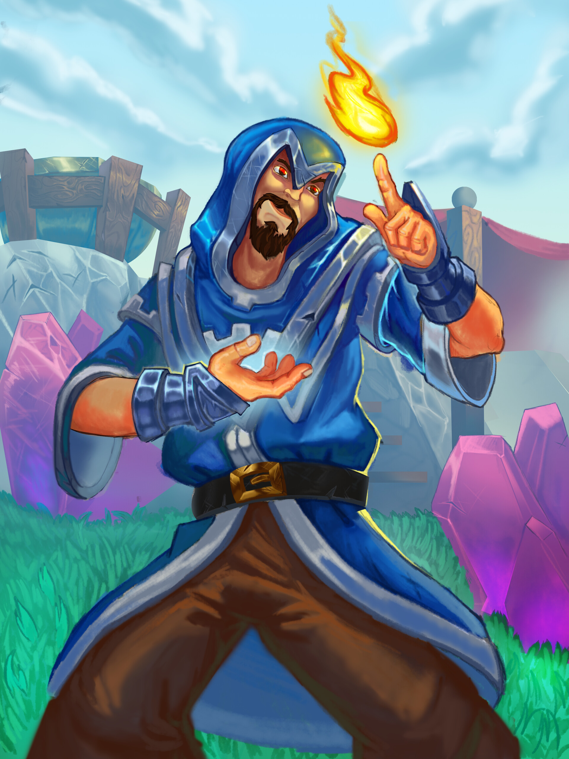 ArtStation - Mage Fanart - Clash royale/Clash of Clans, Hariel Fontenele