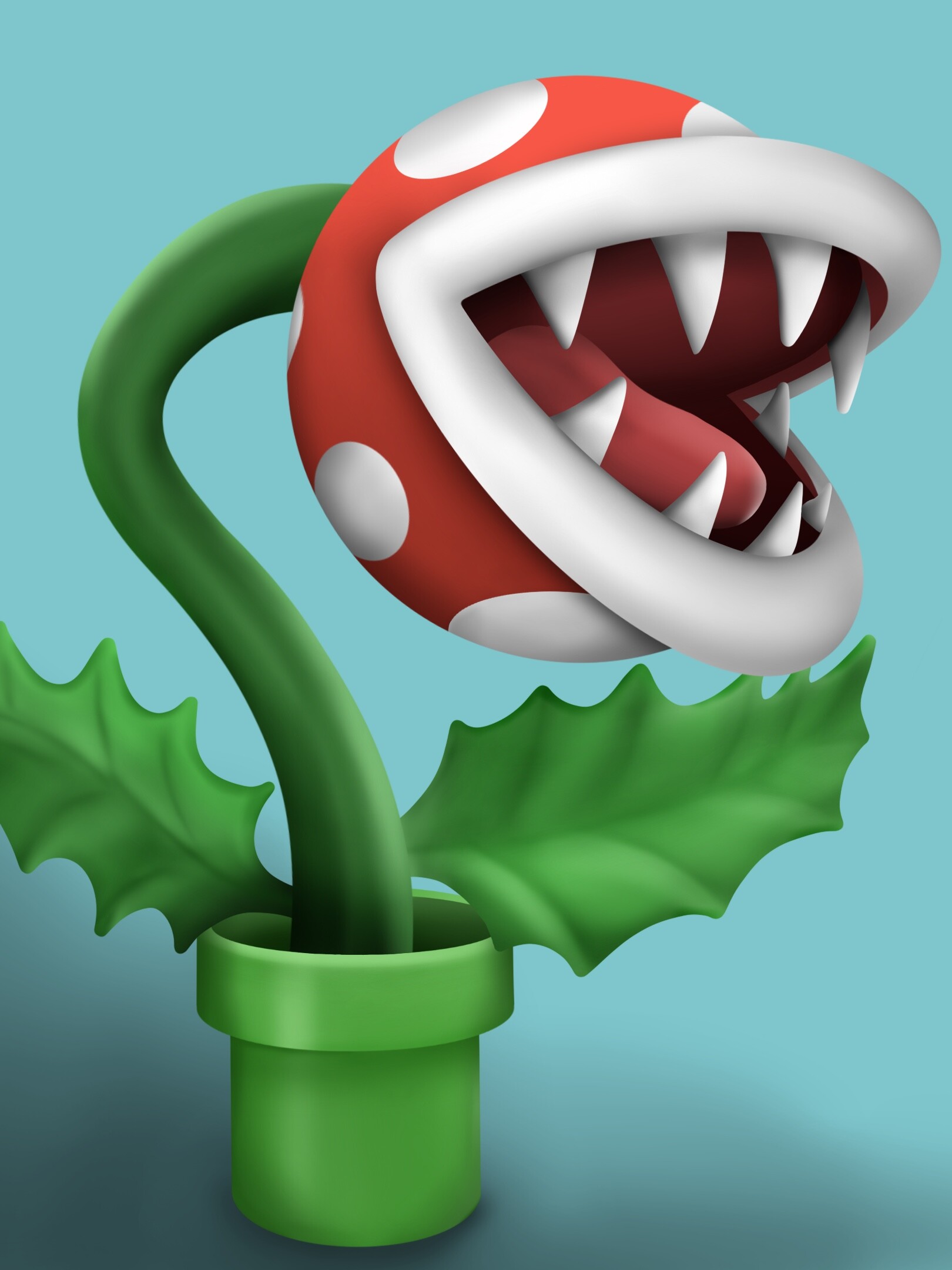 Mario Piranha Plant Drawing Mutant Piranha Plant Art | Mario Amino