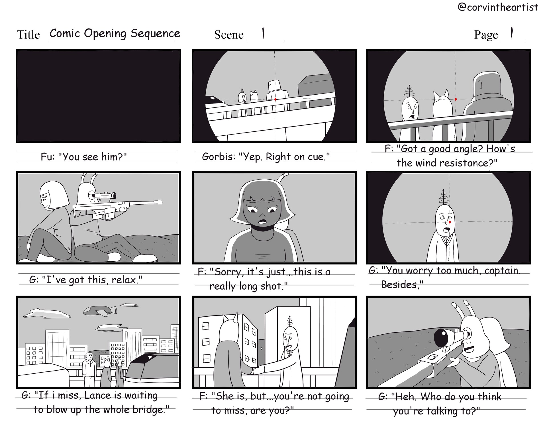 ArtStation - Storyboard practice