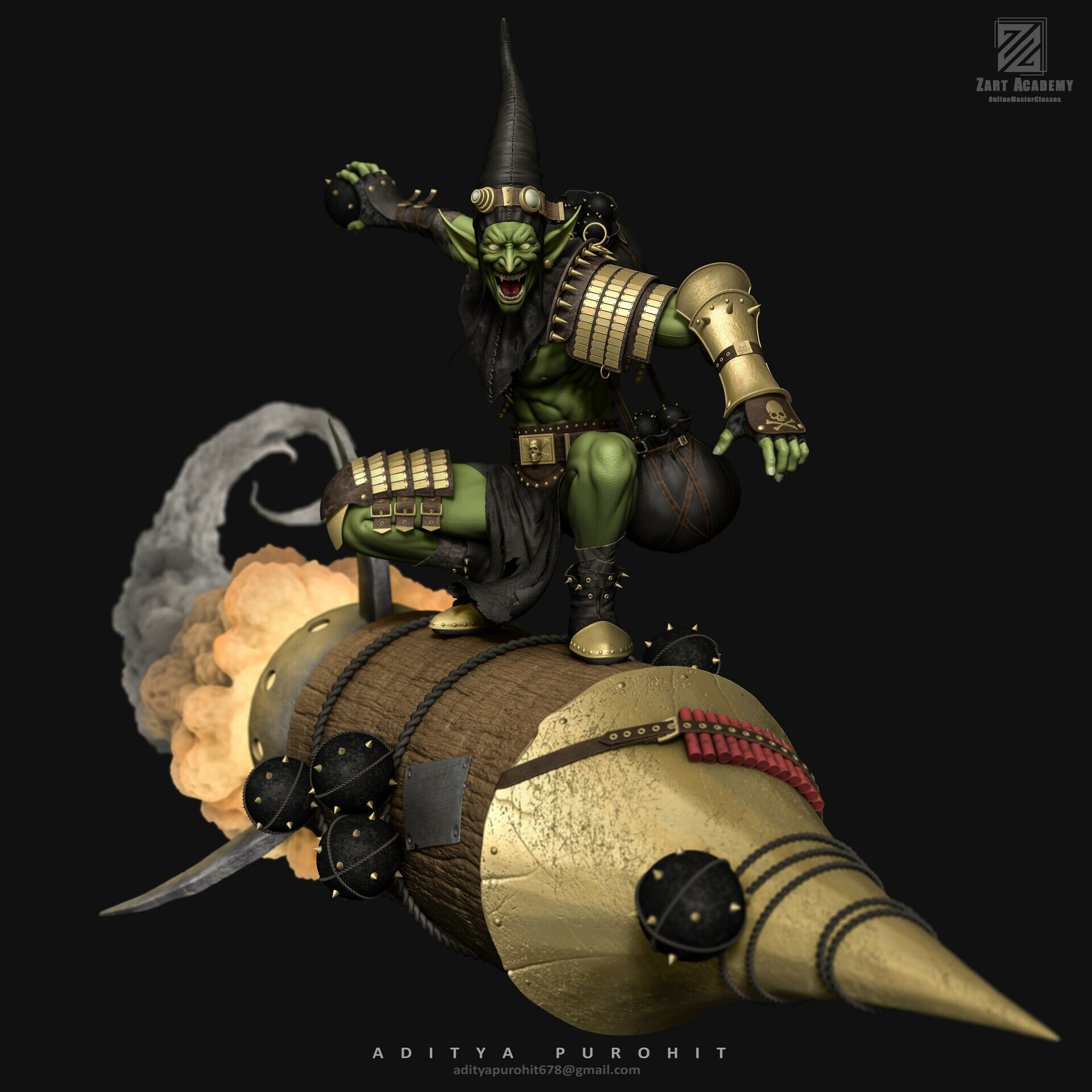 ArtStation - Goblin - The Maniac Bomber