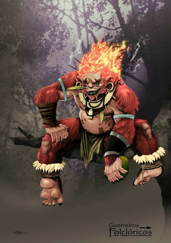 ArtStation - Curupira - Brazilian legend