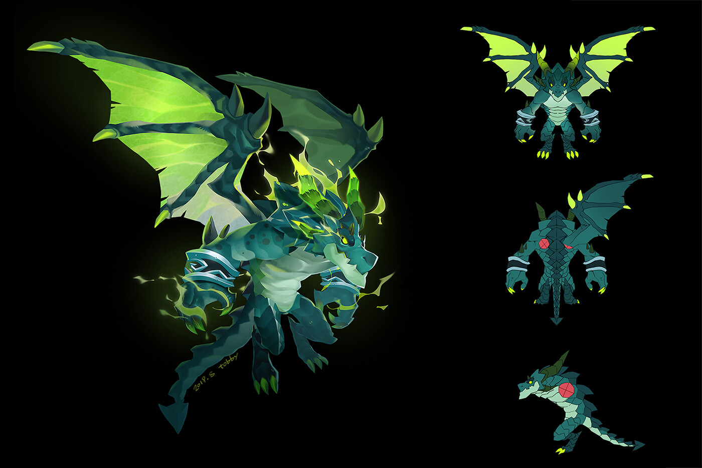 ArtStation - Green Dragon