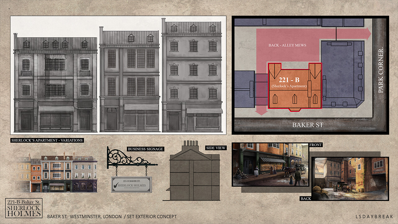 221 Baker Street London Map 221b Baker Street Hi Res Stock Photography