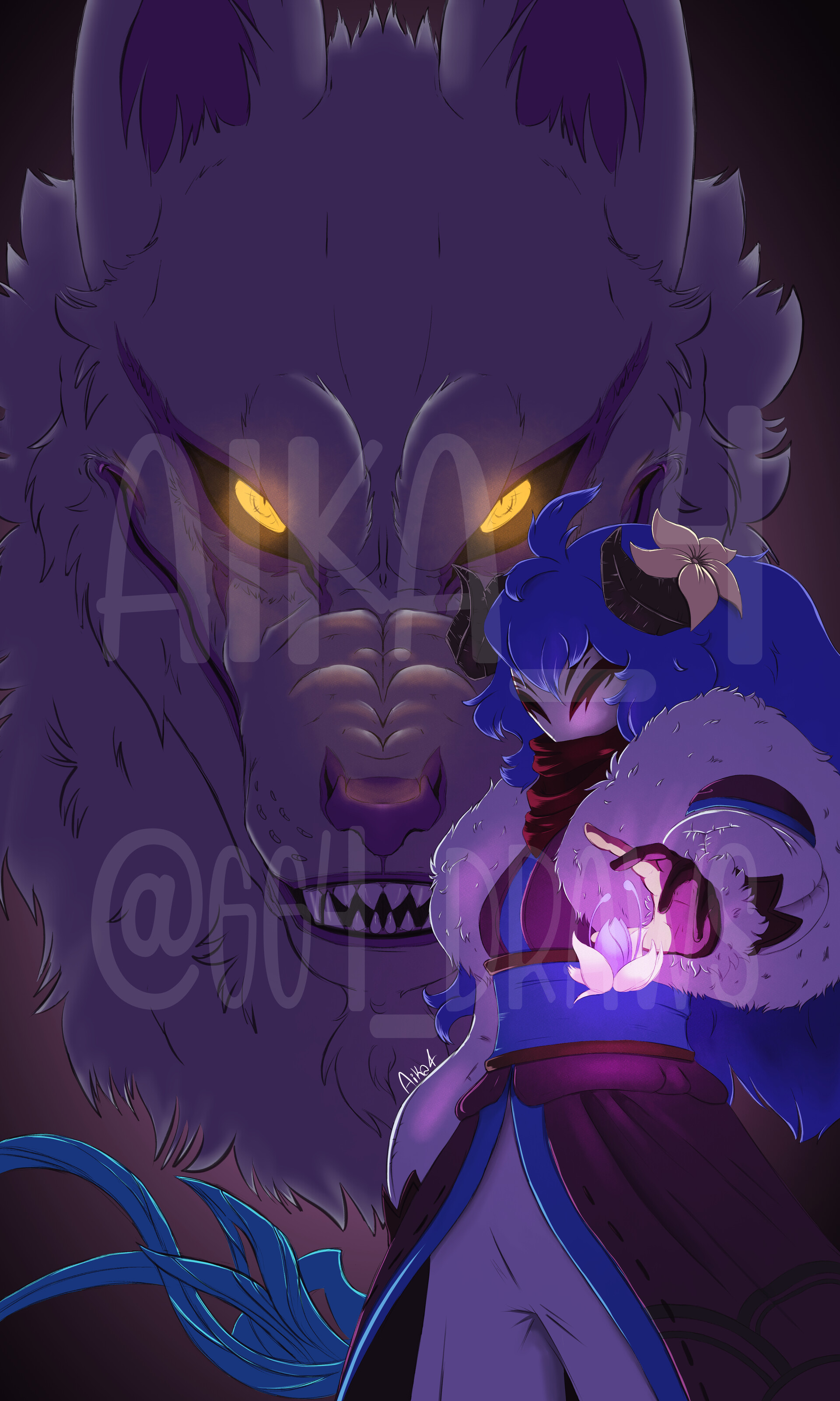 ArtStation - Spirit blossom Kindred Fan Art