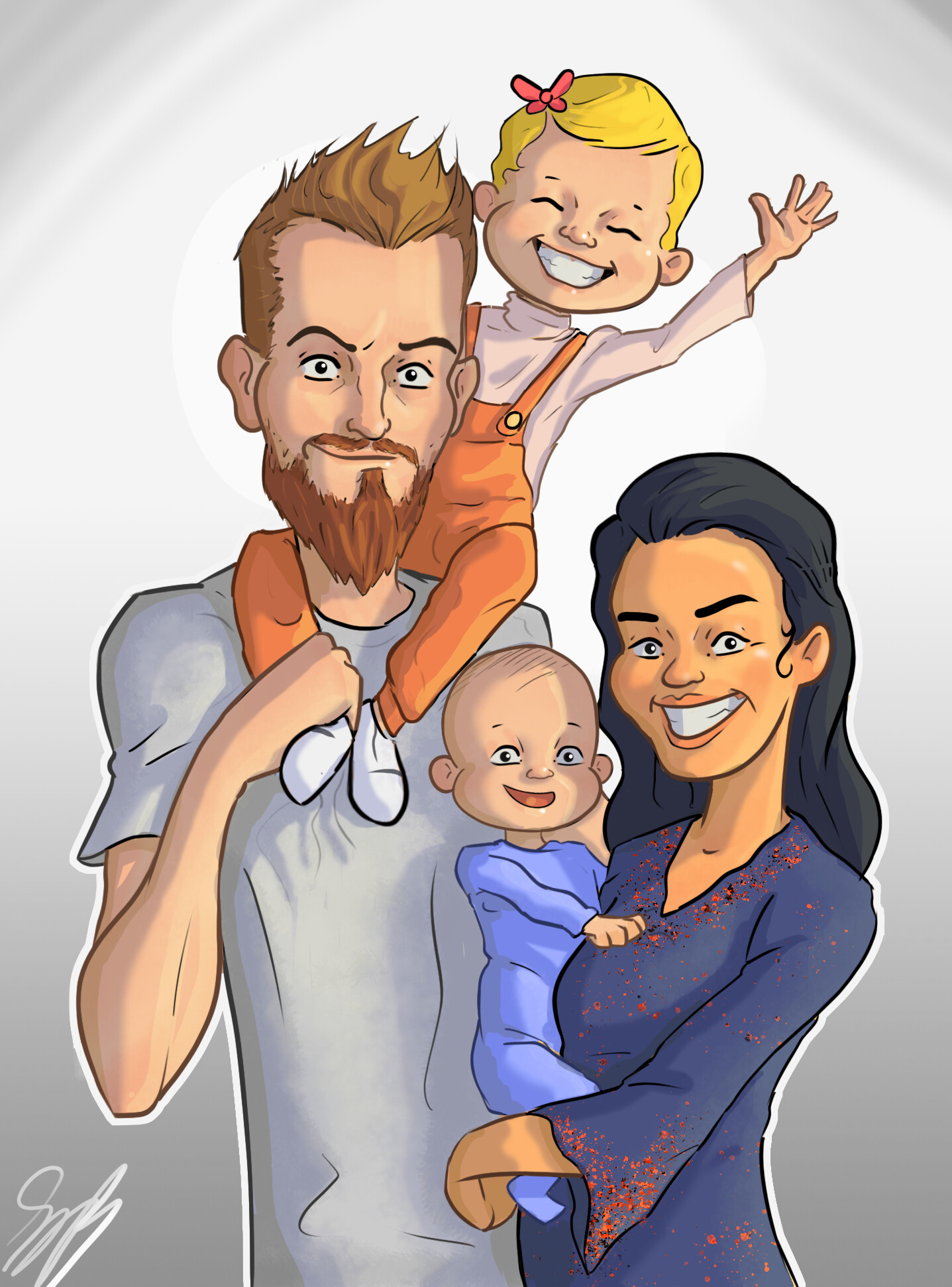 ArtStation - Fun Family Illustrations