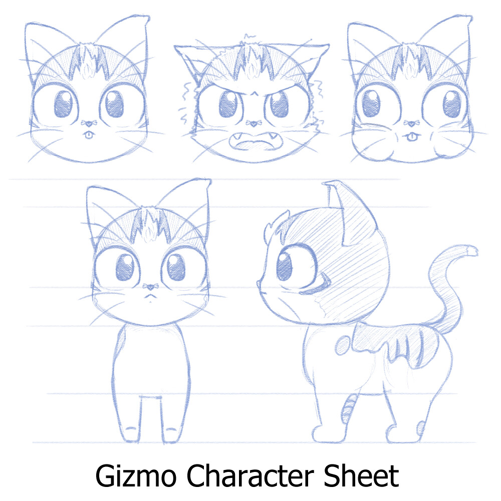 ArtStation - Gizmo Character Sheet