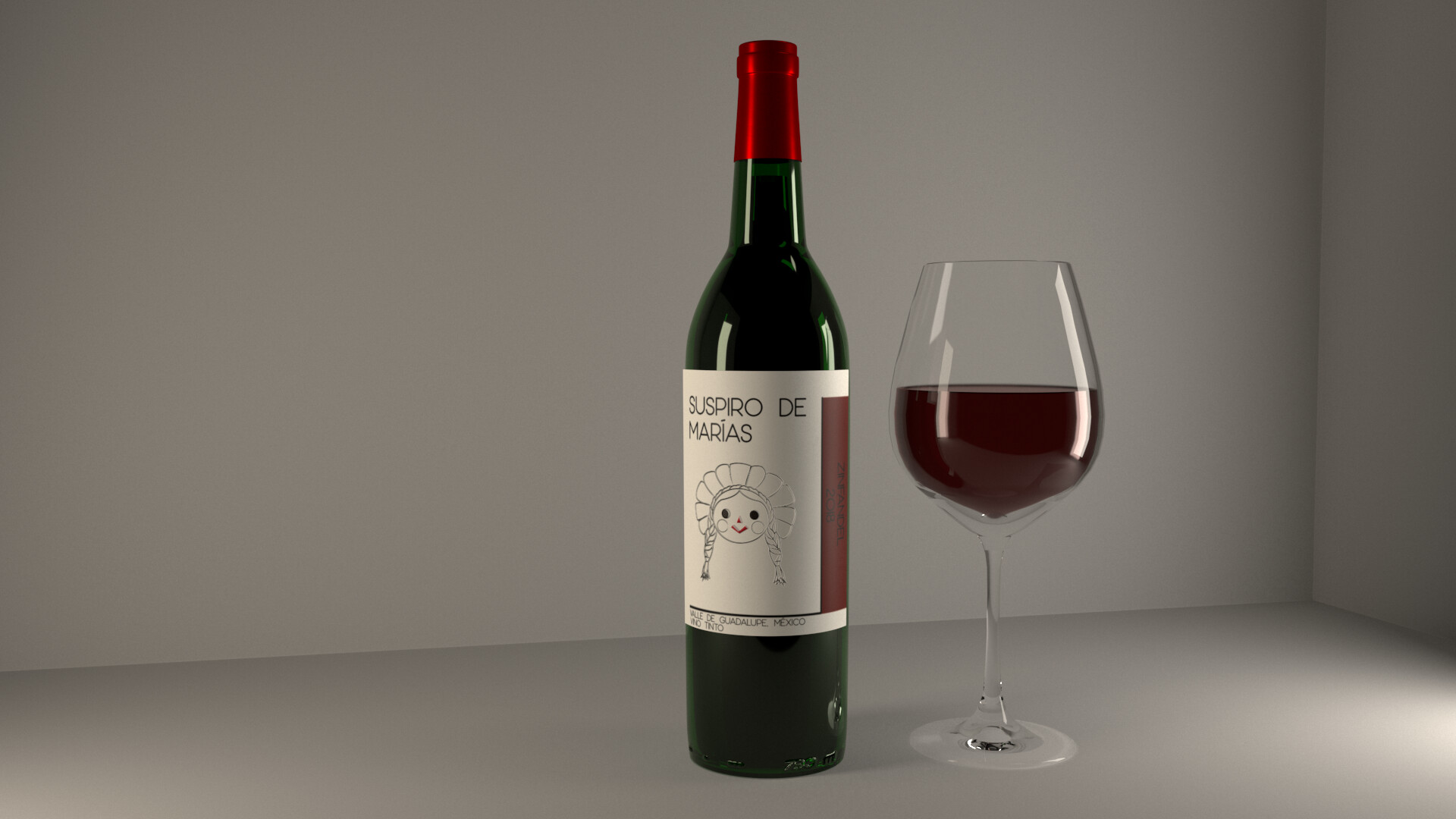 ArtStation - Wine Bottle