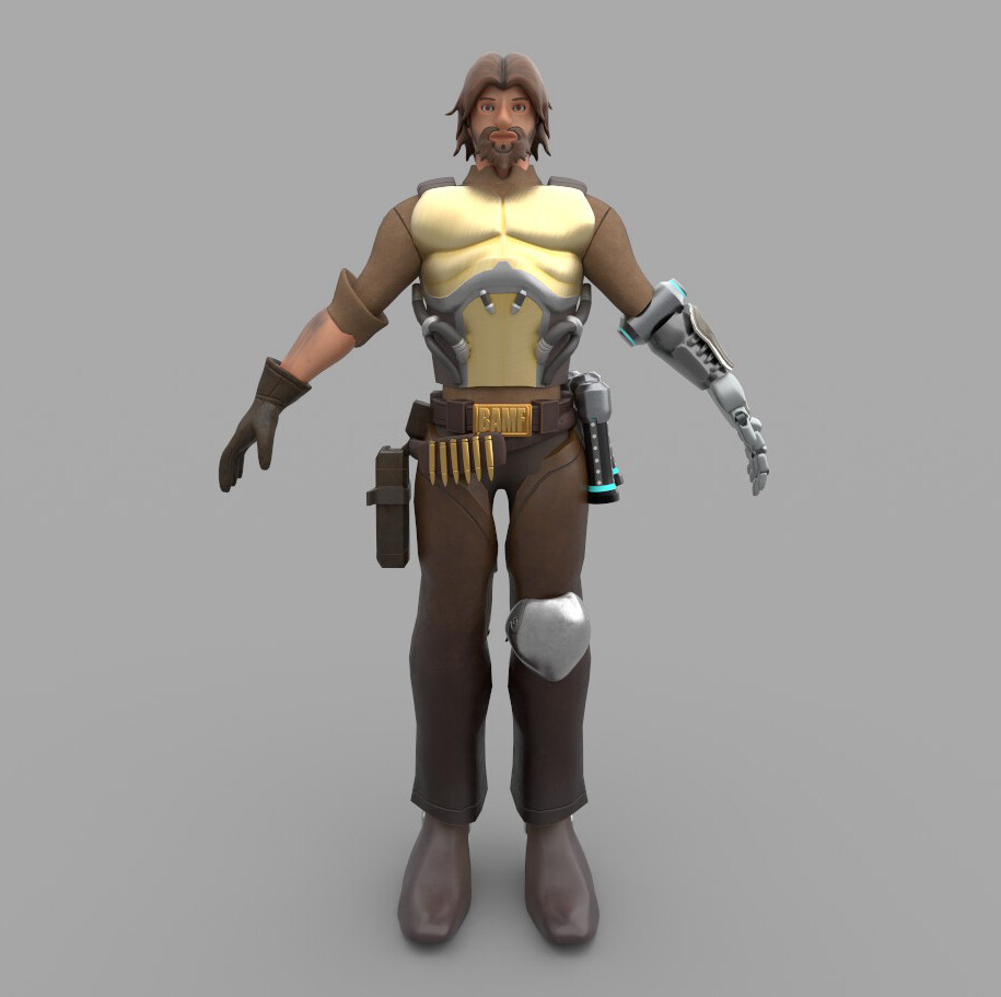 ArtStation - McCree Modelling Practice