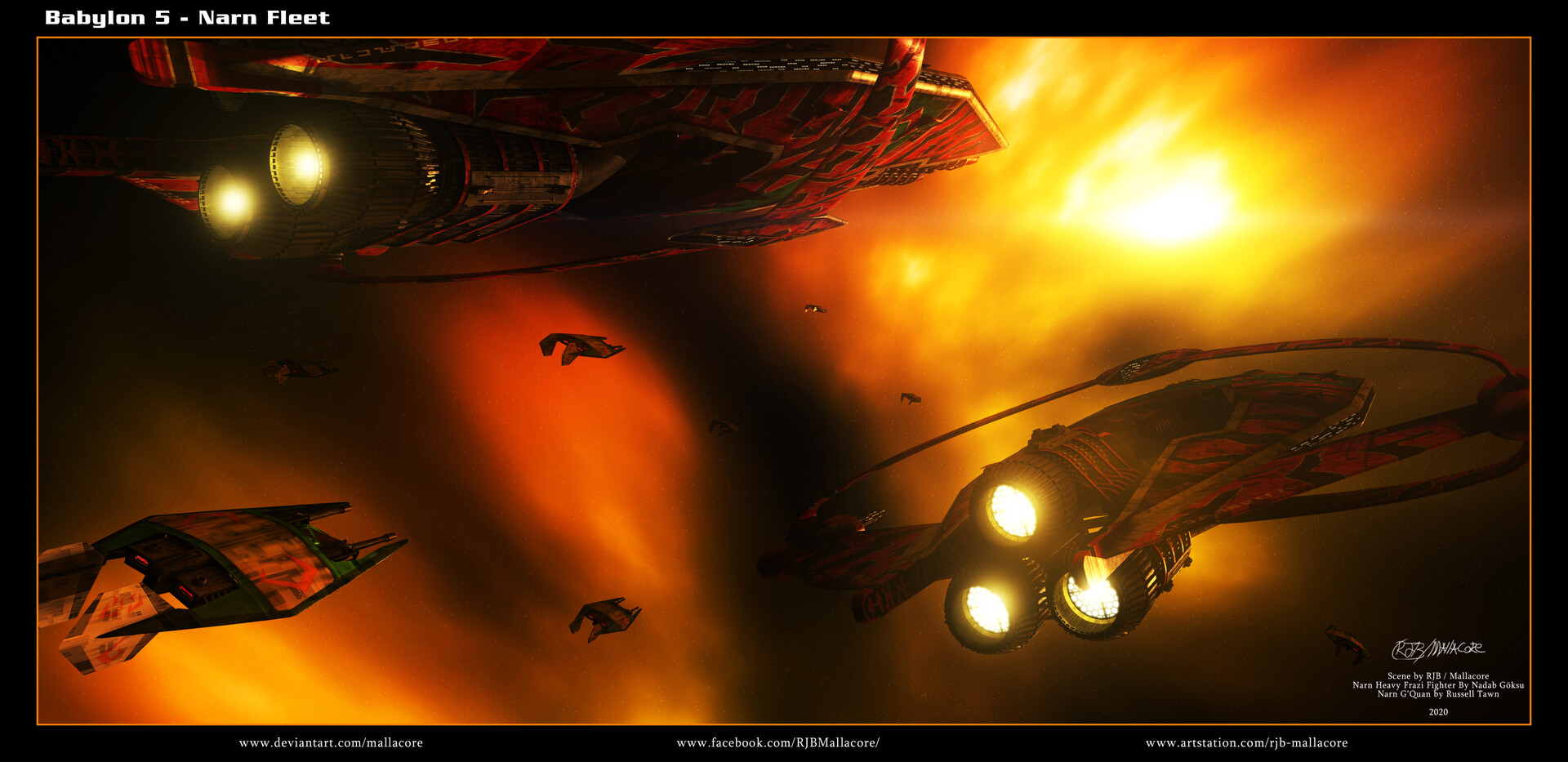 ArtStation - Babylon 5 - Narn Fleet