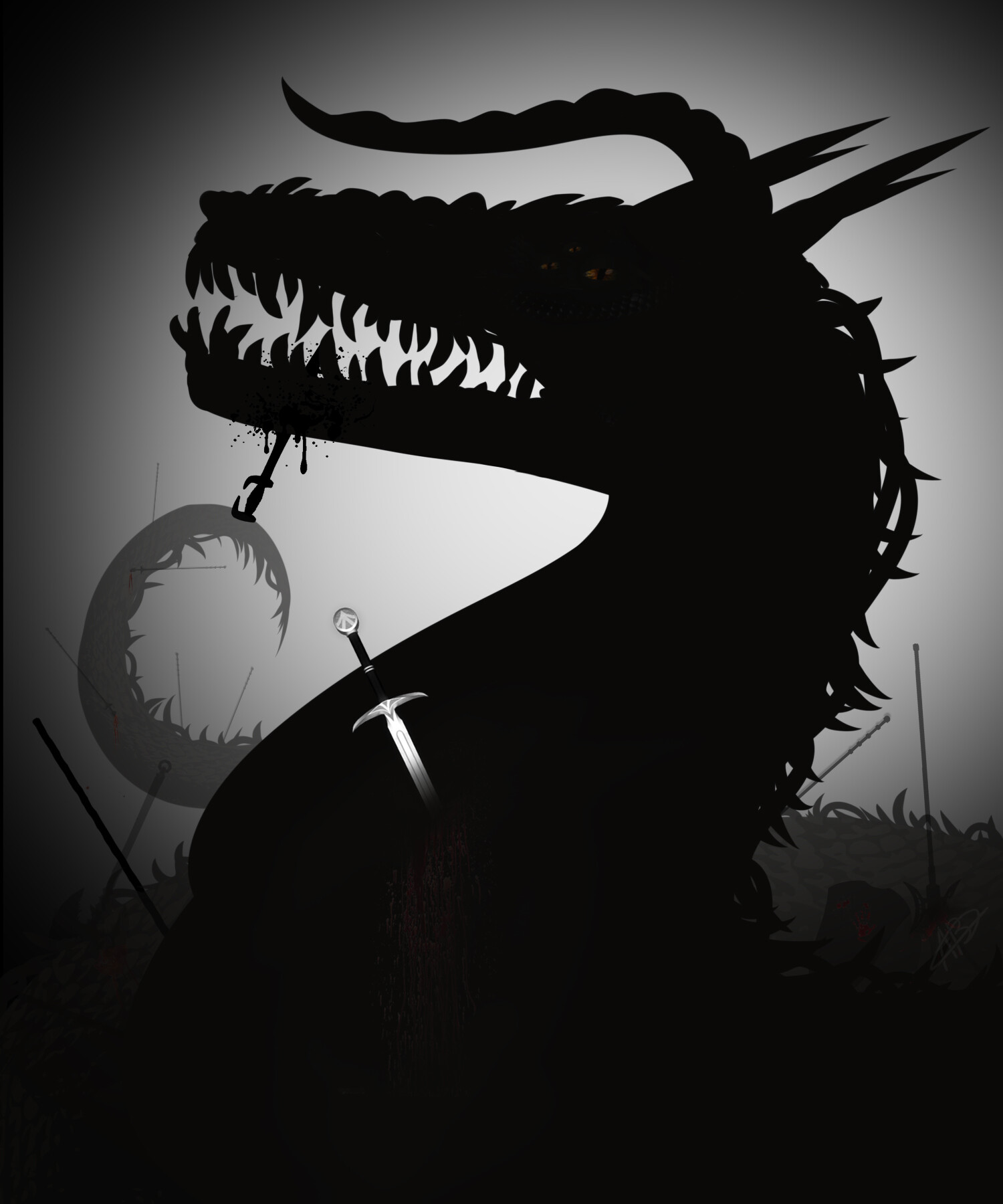 ArtStation - Black dragon