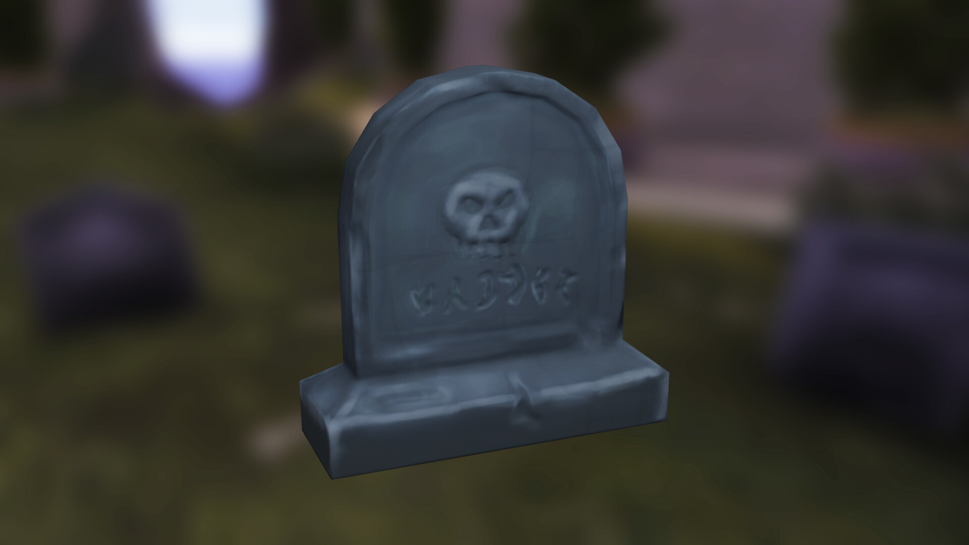 ArtStation - WOW alike Stylized Gravestone