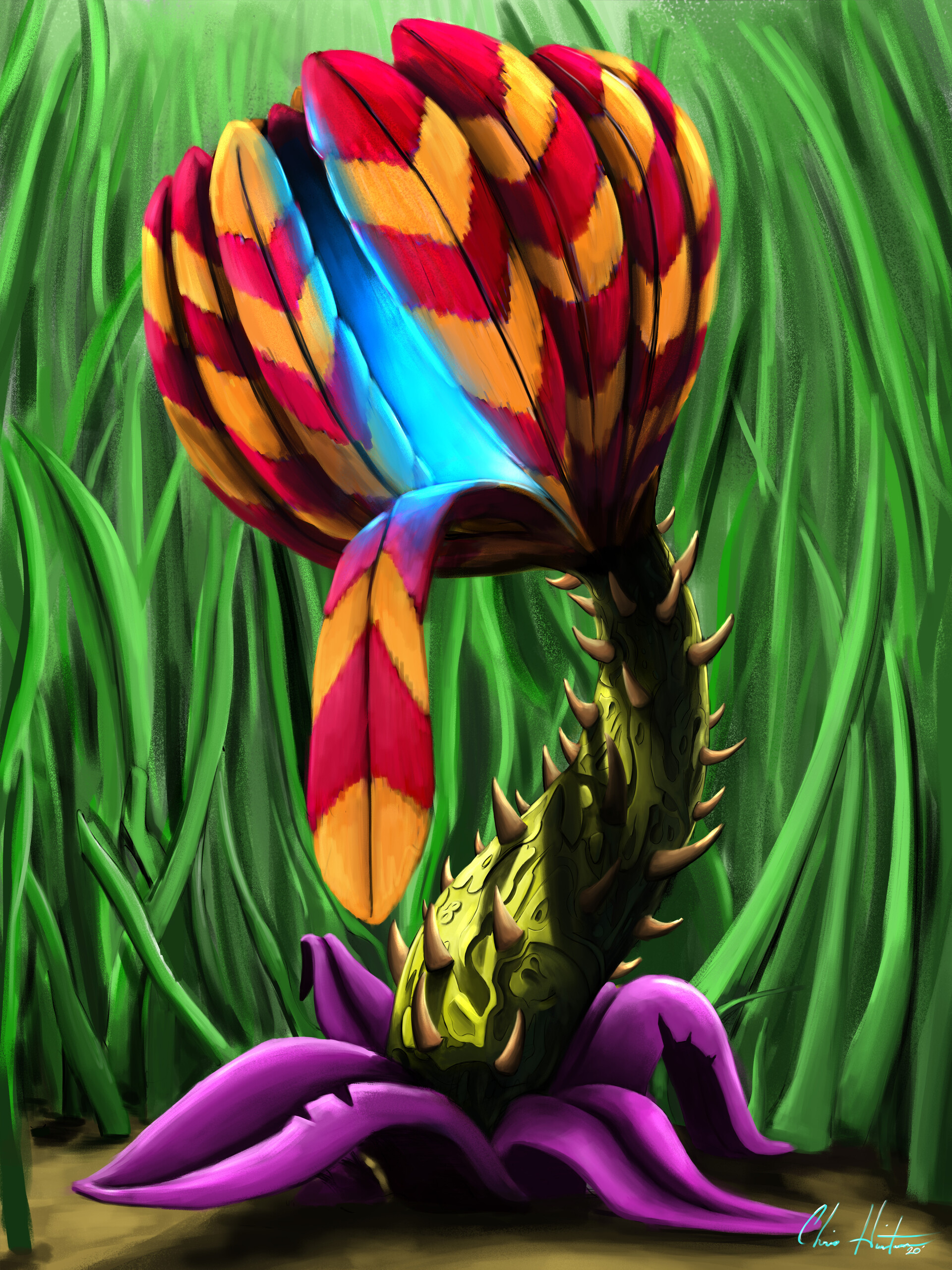 ArtStation - Feather Flower