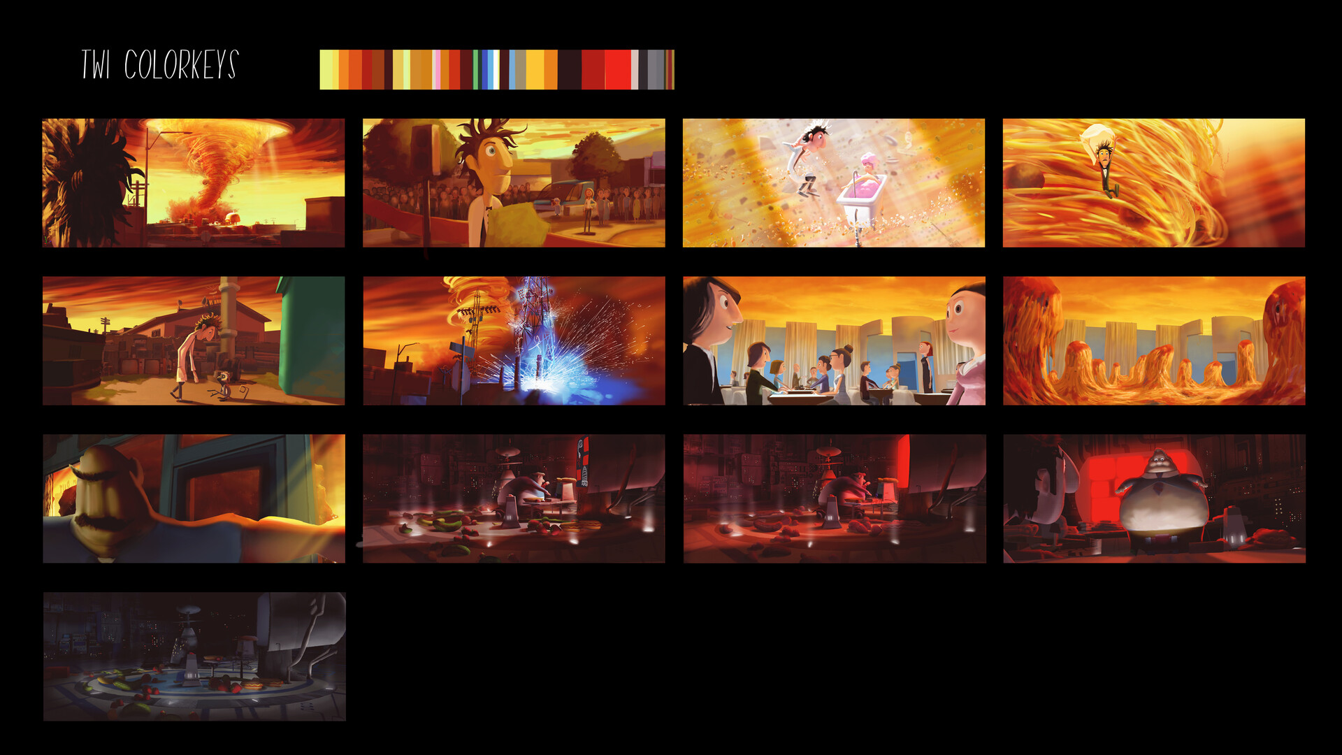 Michael Kurinsky - Cloudy with a Chance of Meatballs Color Script