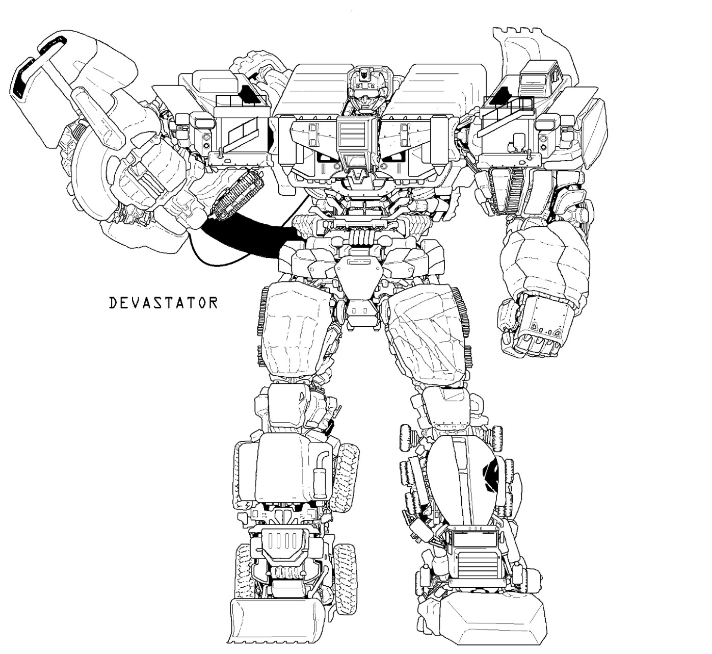 devastator coloring pages