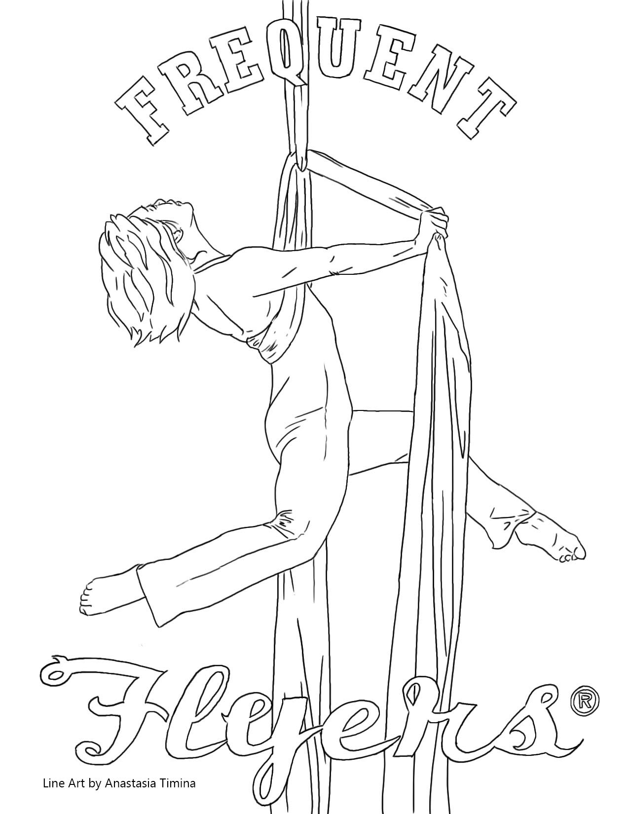 aerial silks coloring pages