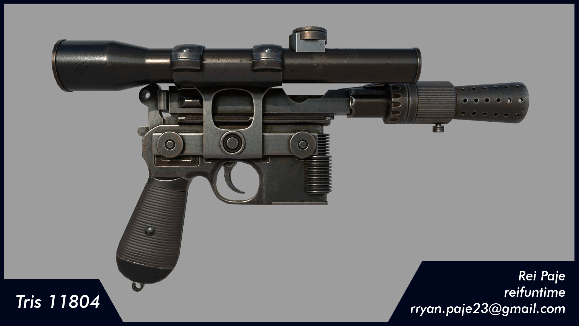 Rei Paje - Han Solo's Gun DL-44 Fanart