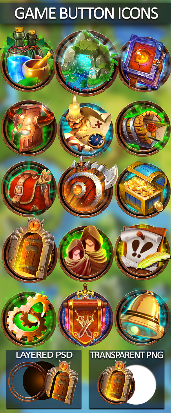 ArtStation - Game Button Icons