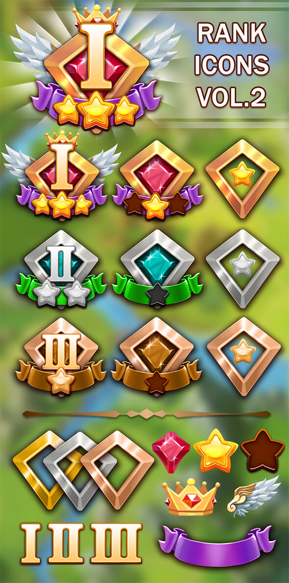 ArtStation - Game Ranks Icons