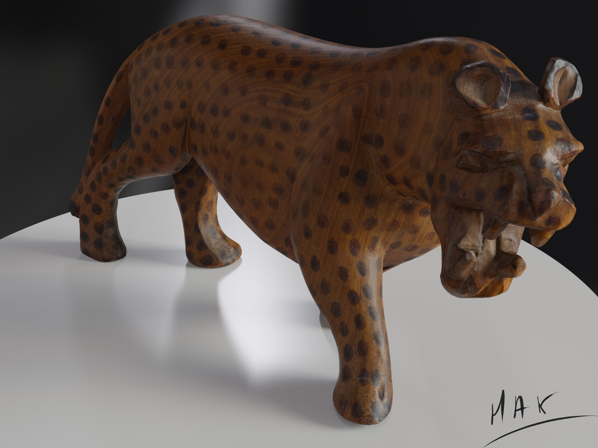 MAKRAM DAOU - Wooden Leopard