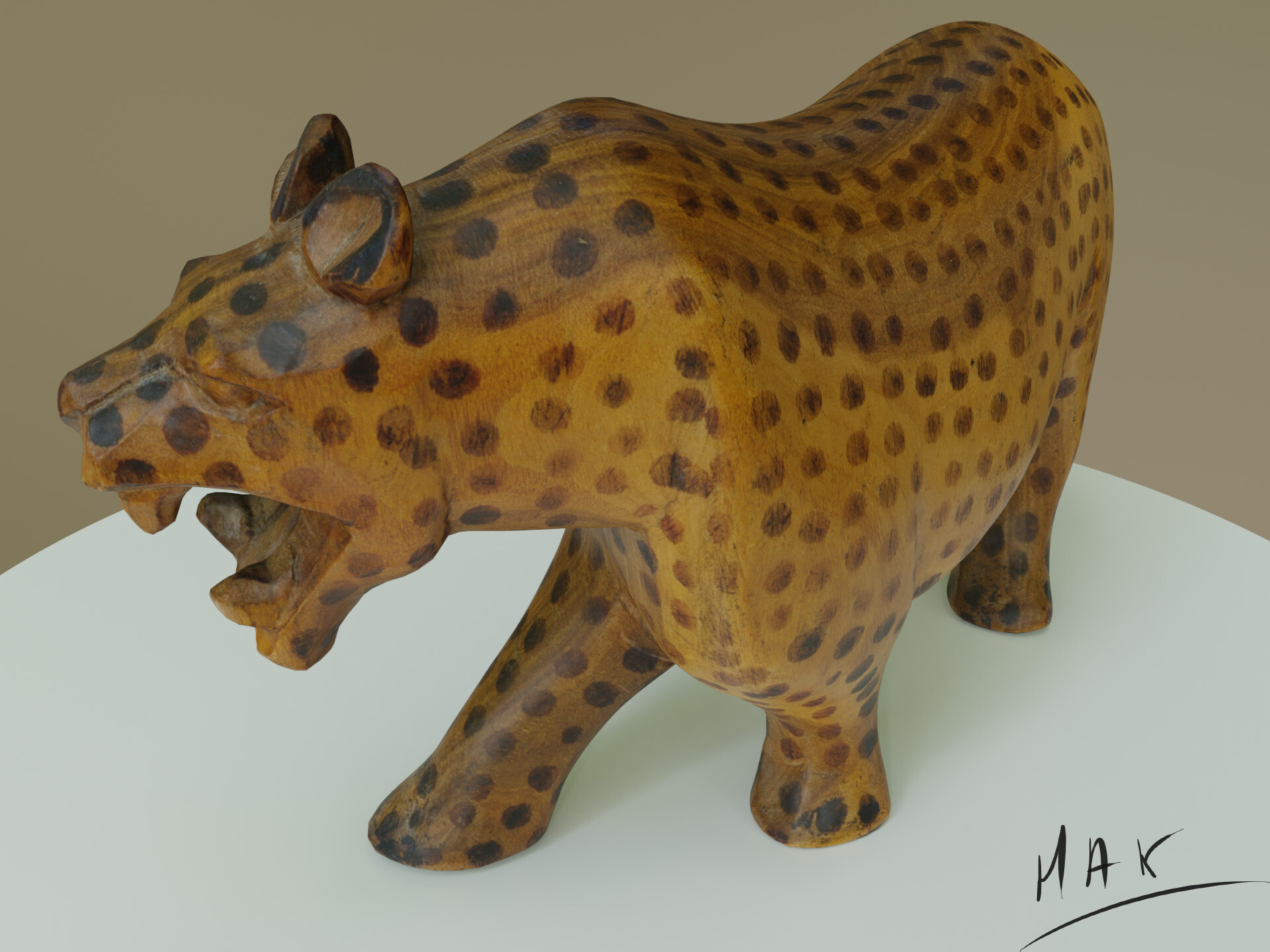 MAKRAM DAOU - Wooden Leopard