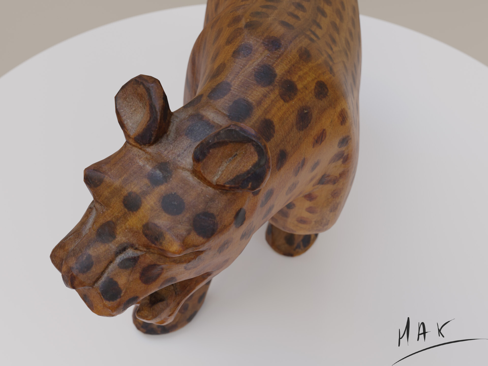 MAKRAM DAOU - Wooden Leopard