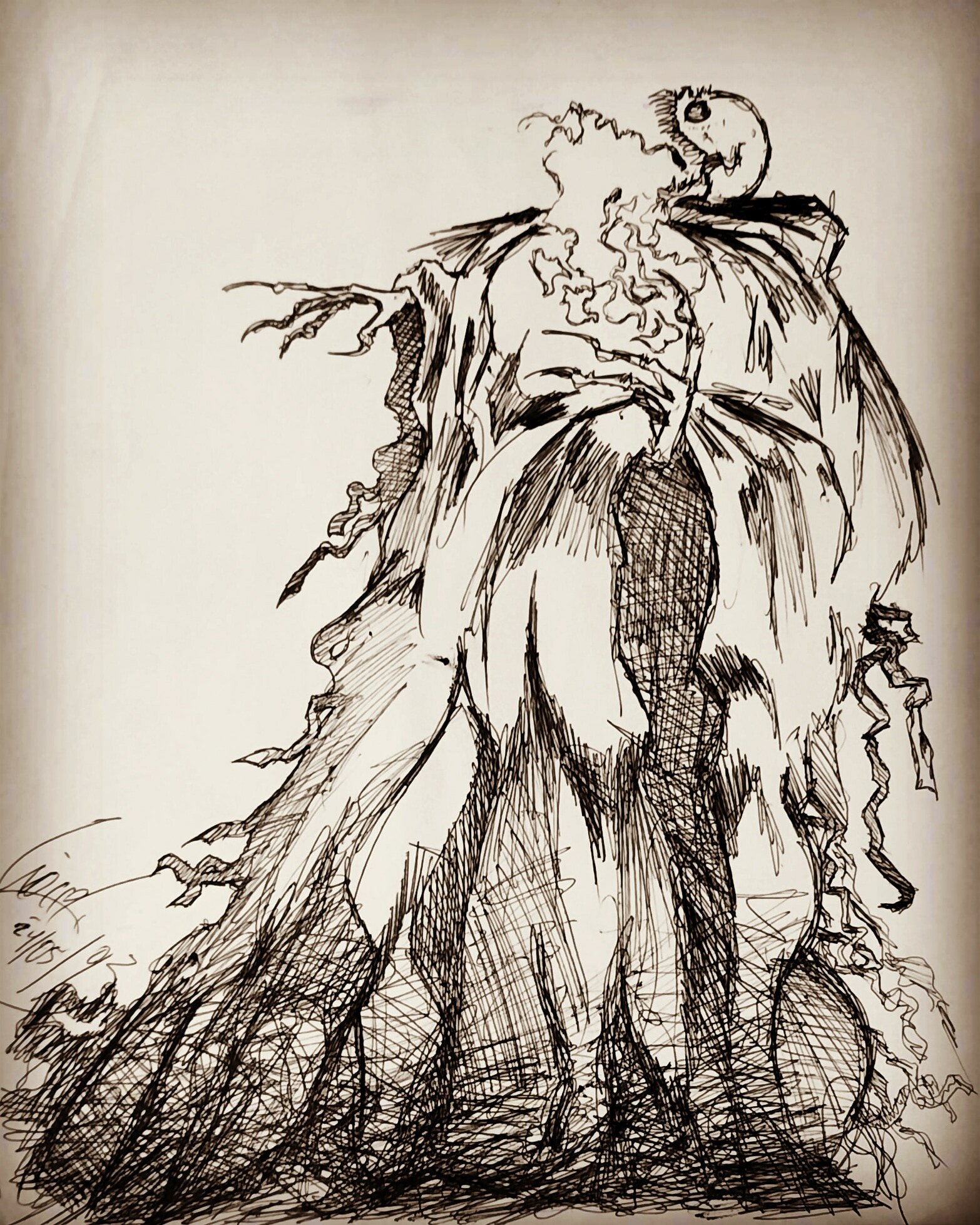 ArtStation - Lady Death 1993 drawing
