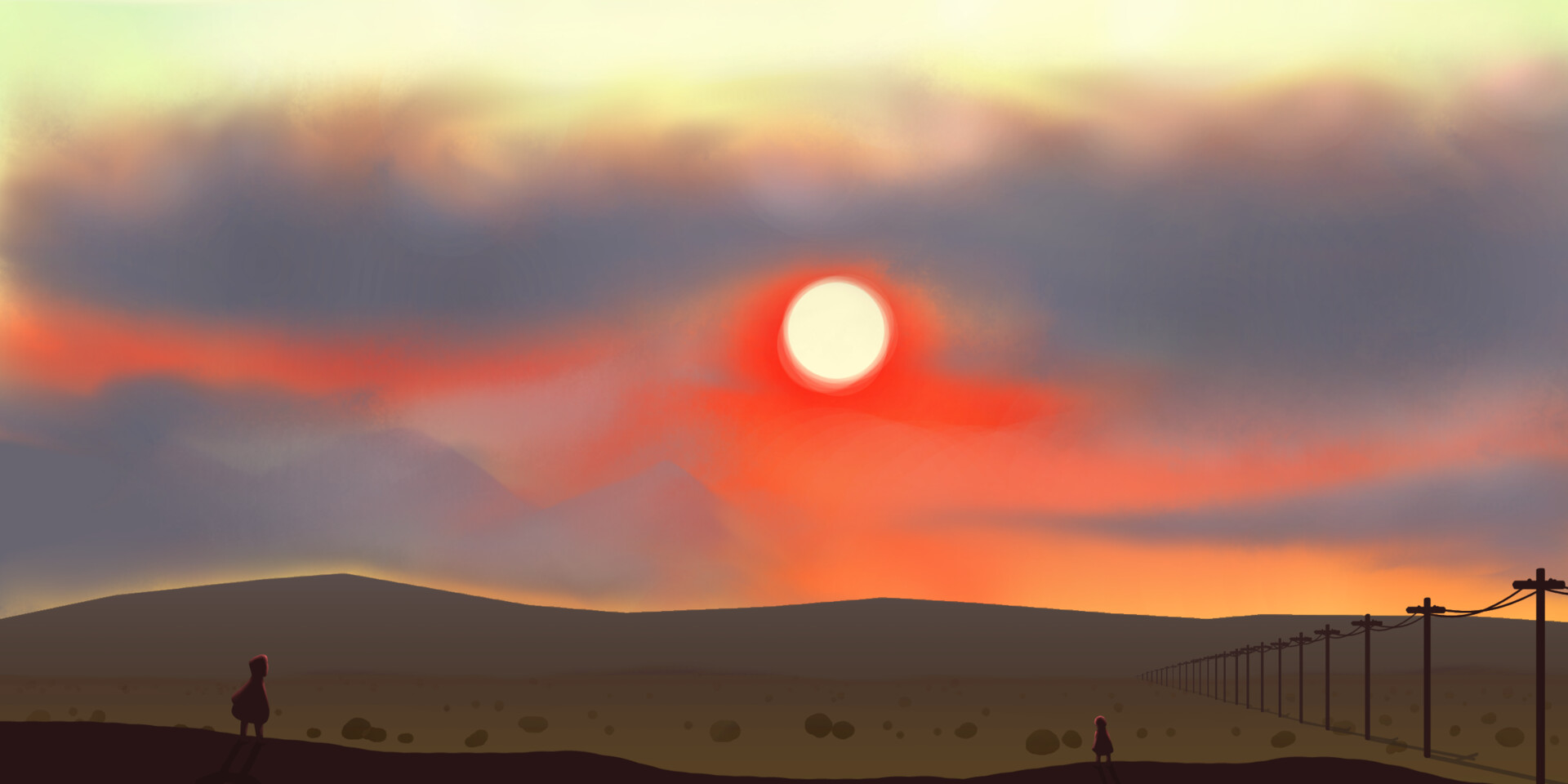 ArtStation - Fire Sunset