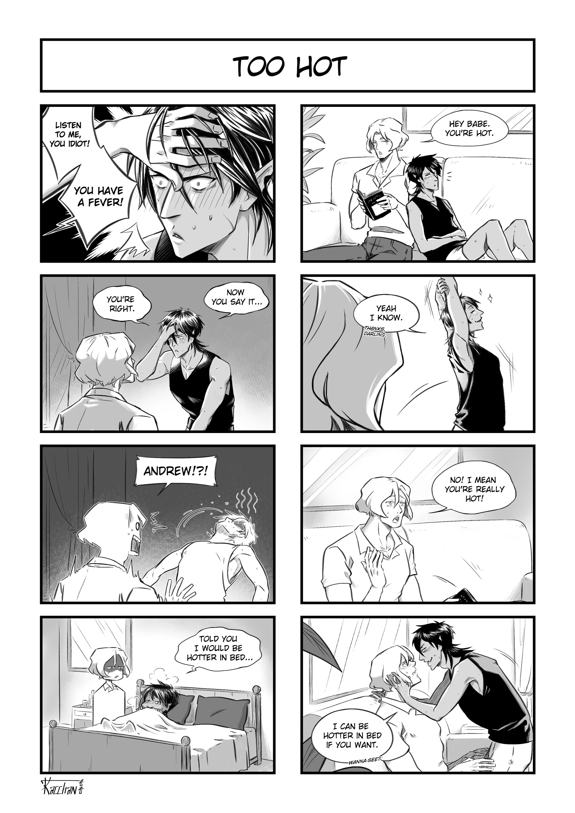 ArtStation - [COMICS STRIP] Garden Angels - Too hot