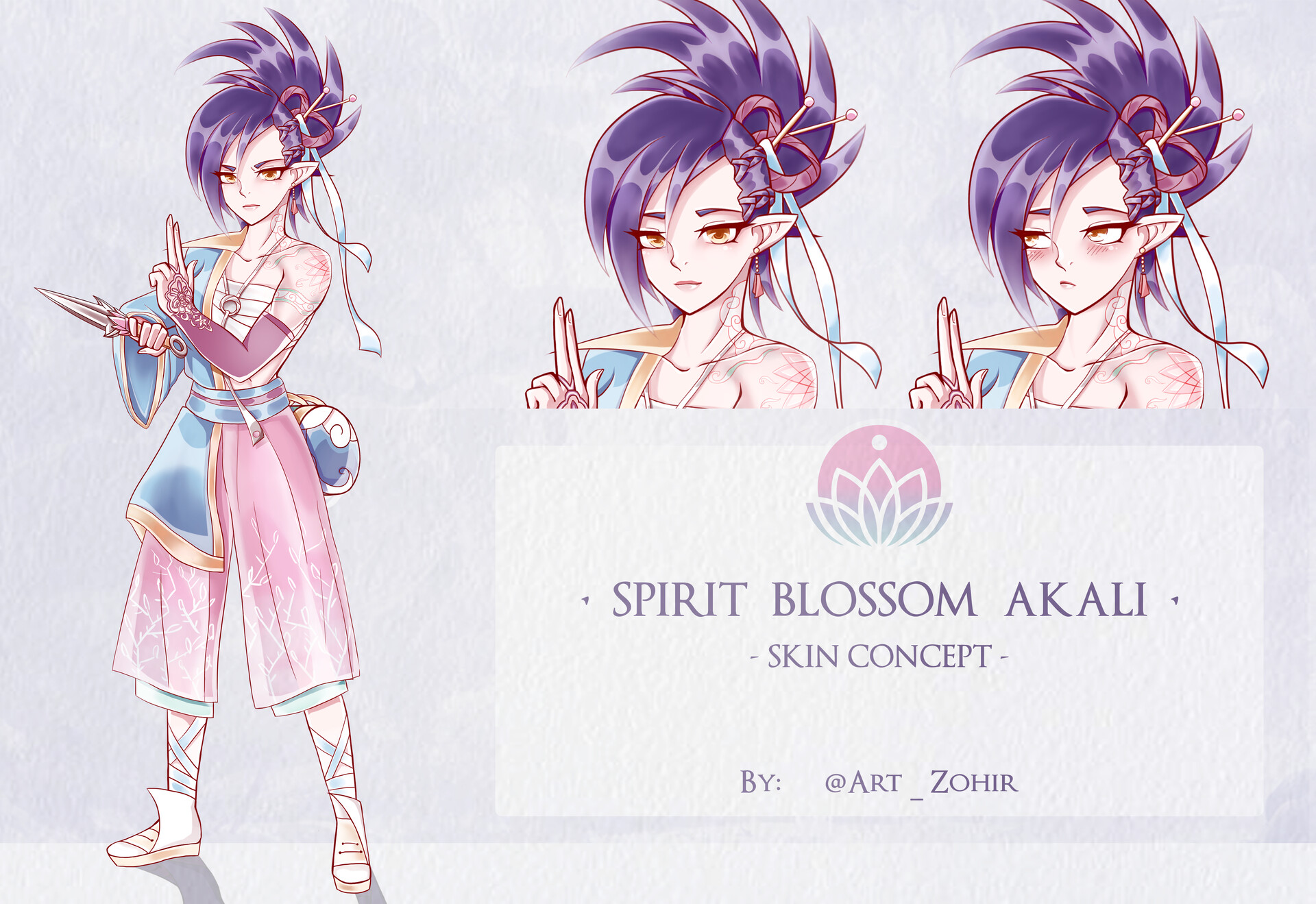 ArtStation - Spirit Blossom Akali concept + Spirit bonds dialogue