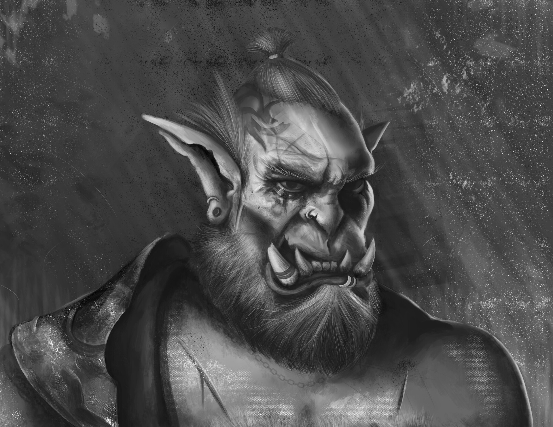 ArtStation - Orc in the wild.