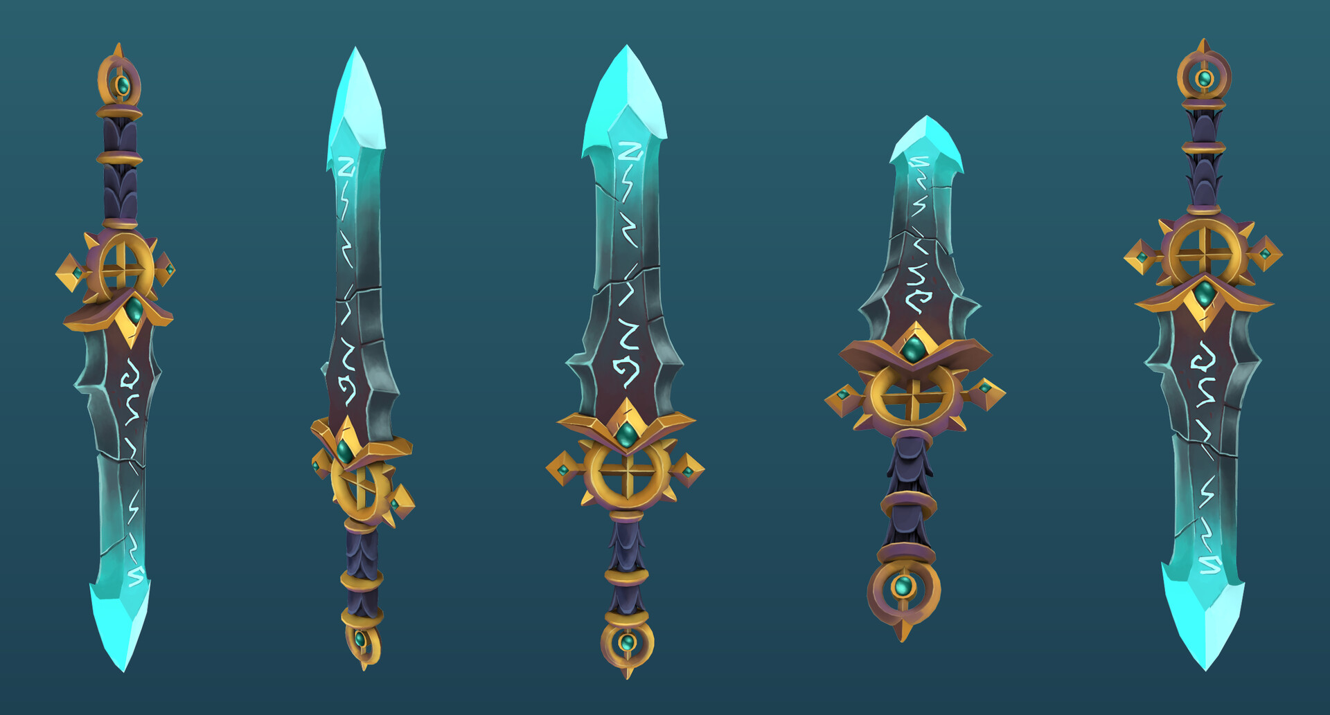 ArtStation - Hand-painted magic Sword