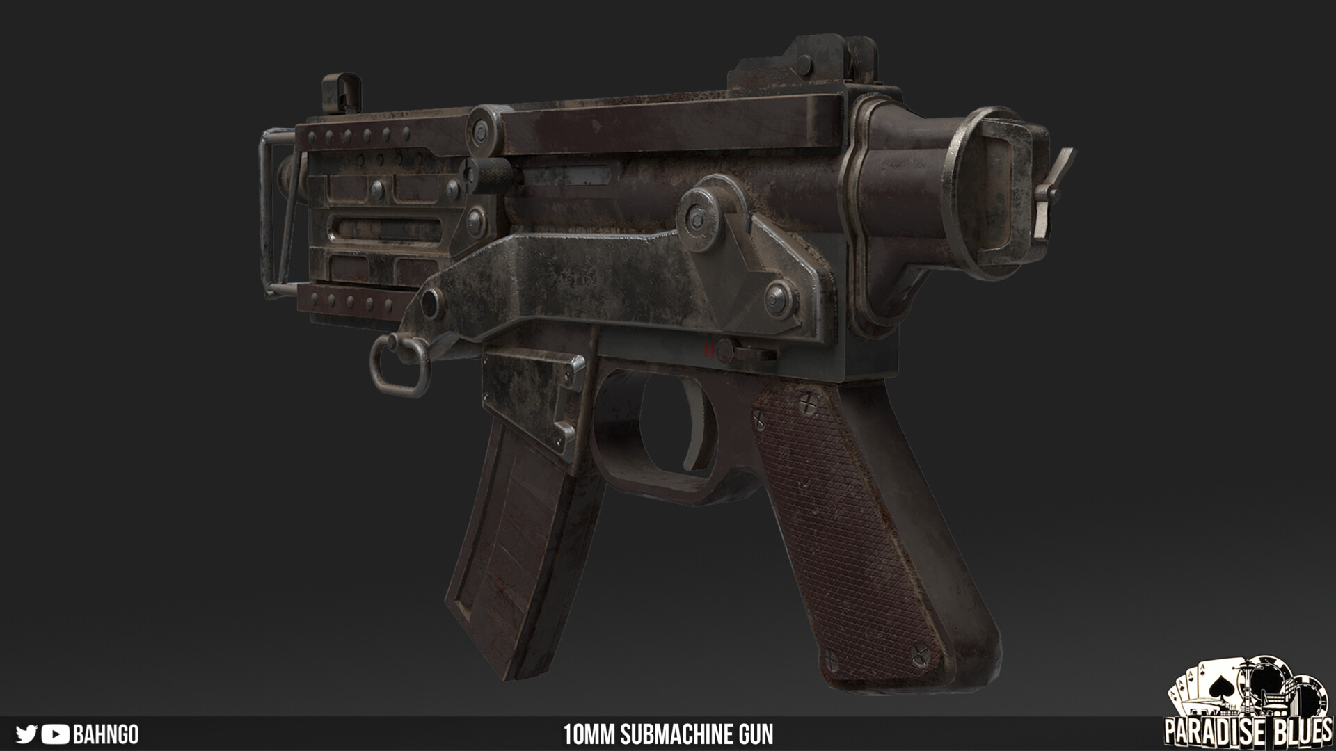 noah glenn - 10mm Submachine Gun - "Paradise Blues" (Fallout Zombies)