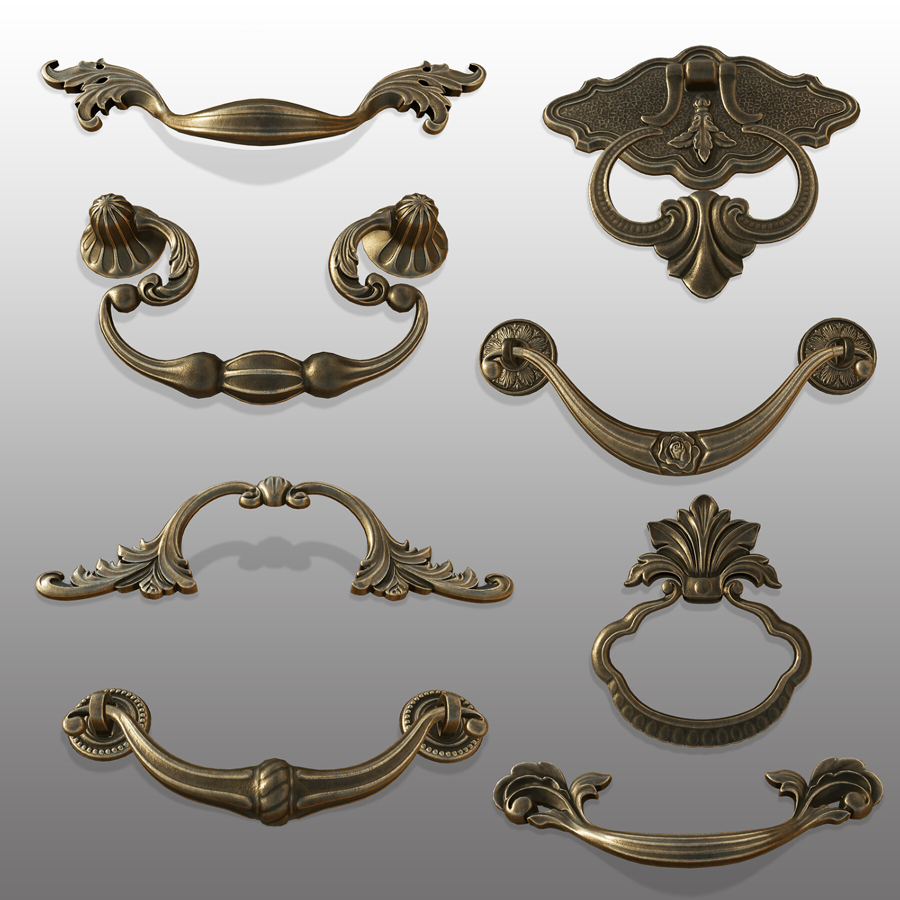 ArtStation - Handles_Vol 02 PBR