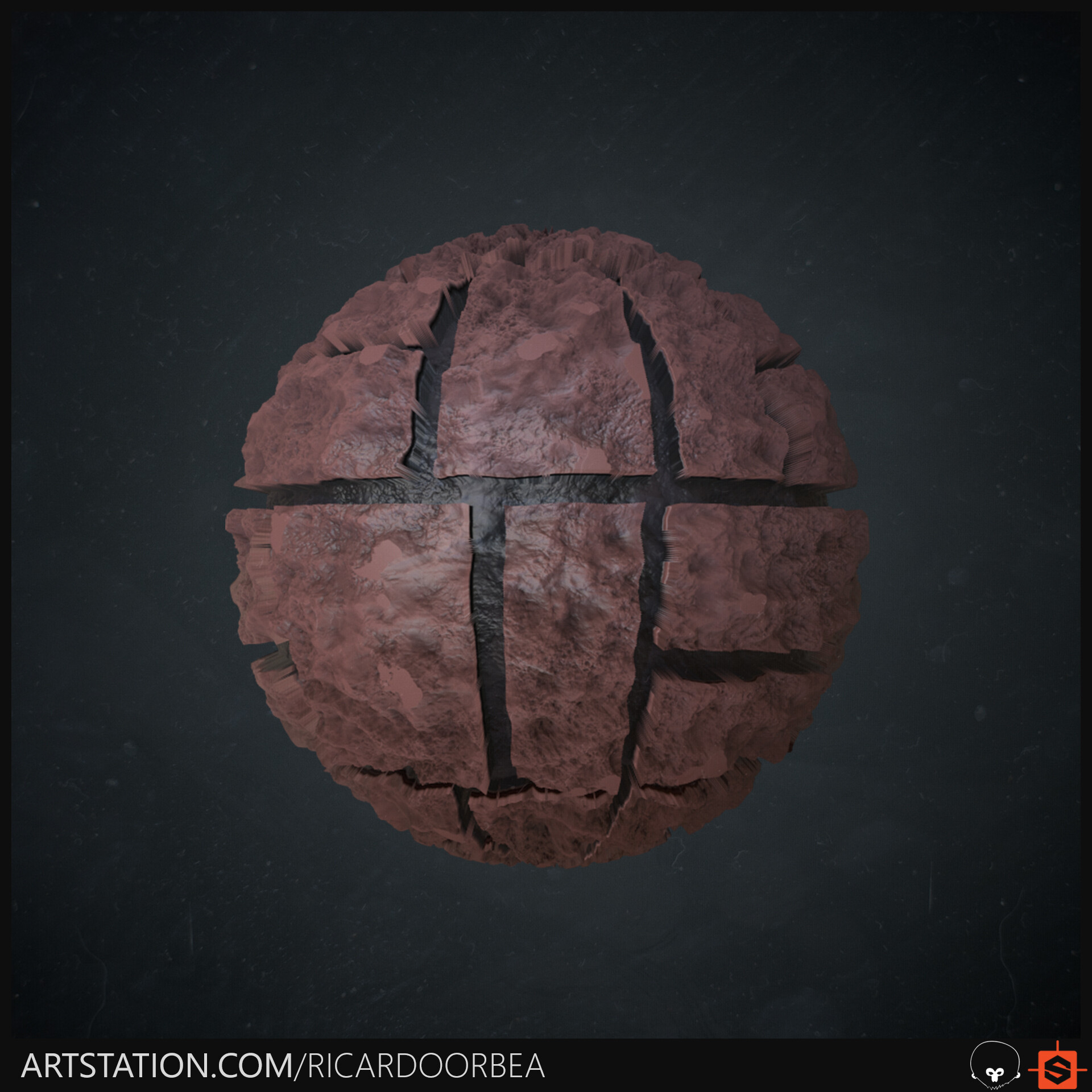 ArtStation - Rock Bricks - Substance Designer
