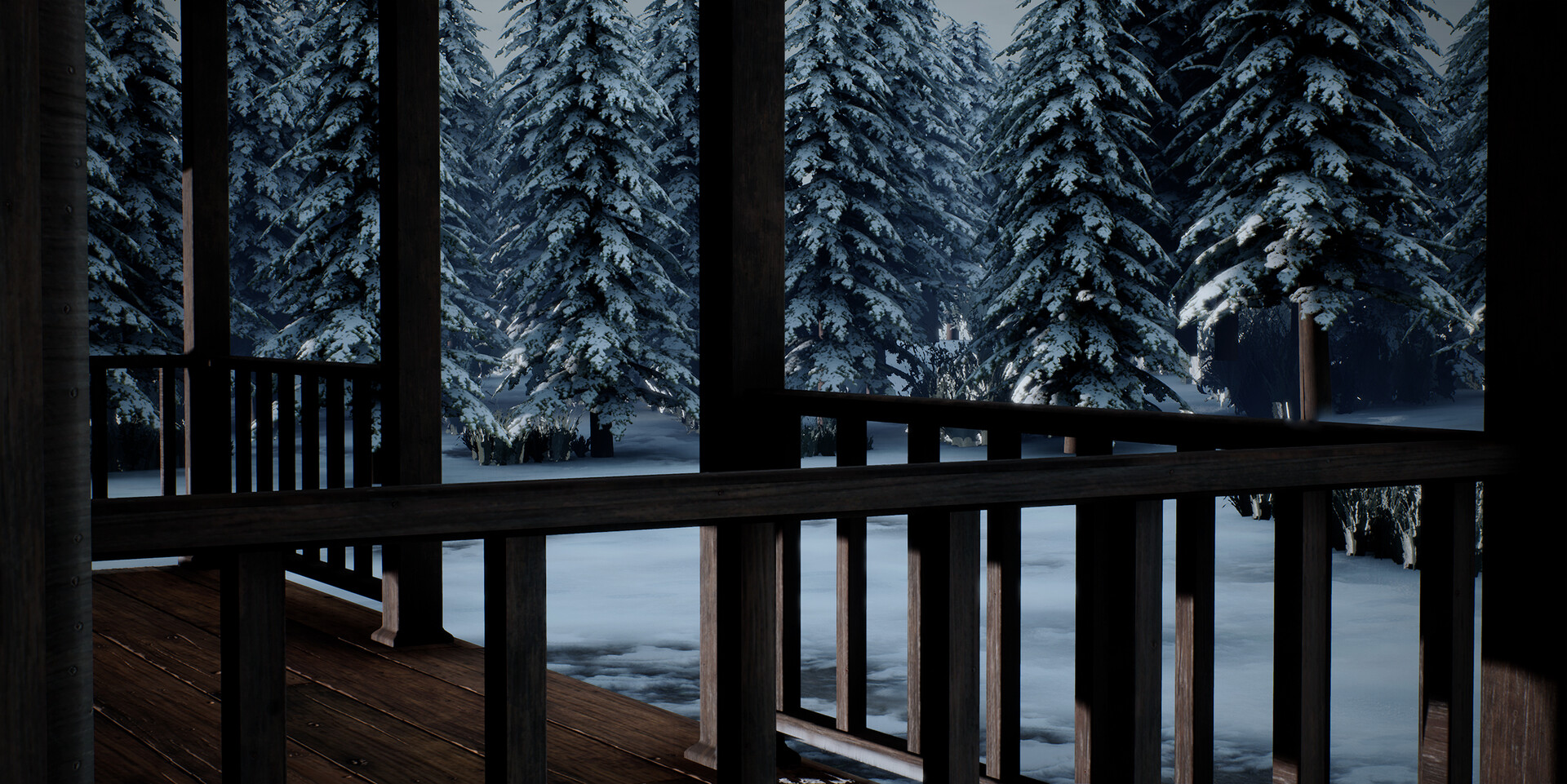 Alex Leon - Snowy Cabin