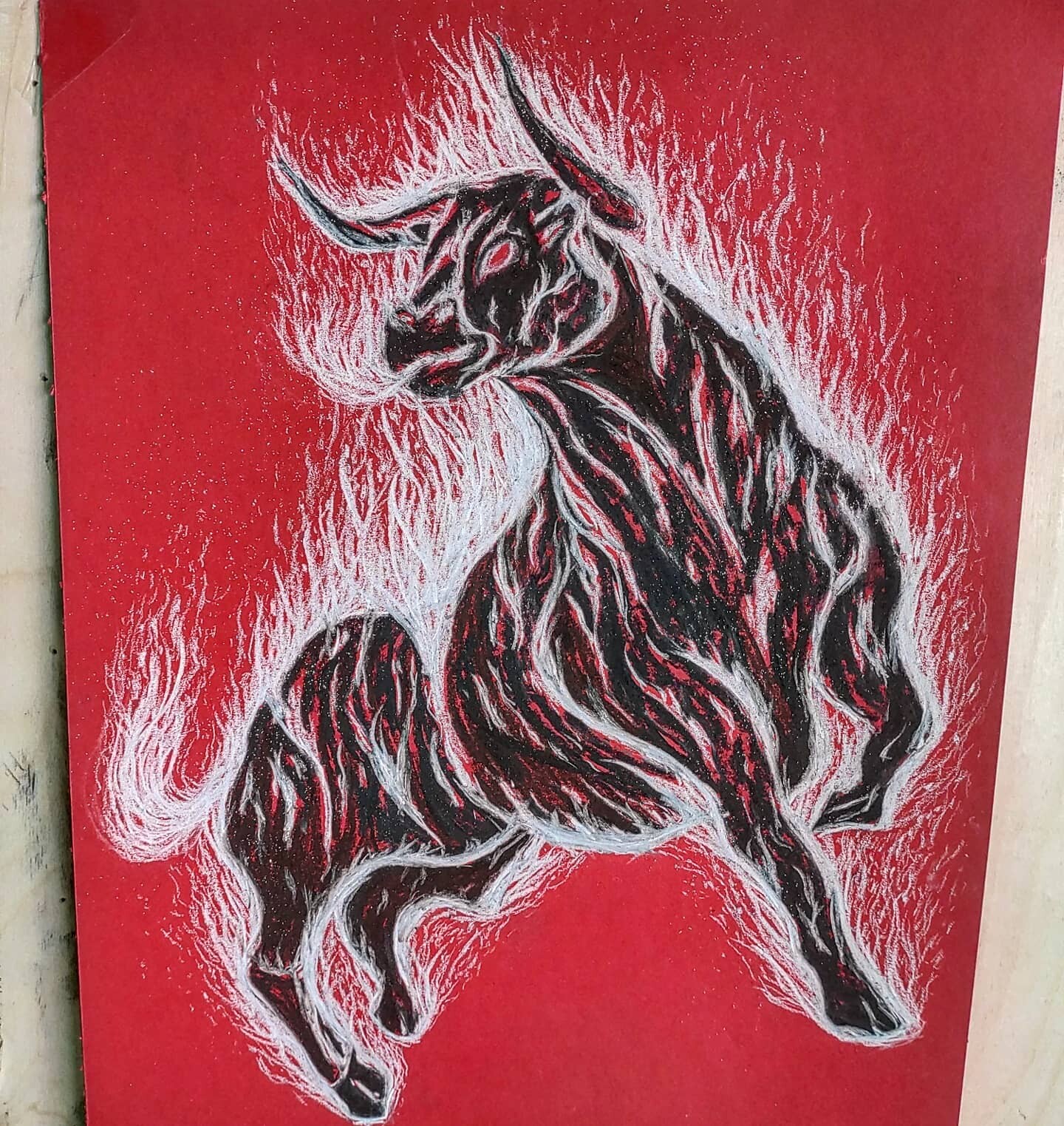 ArtStation - Fire Bull Огненный бык