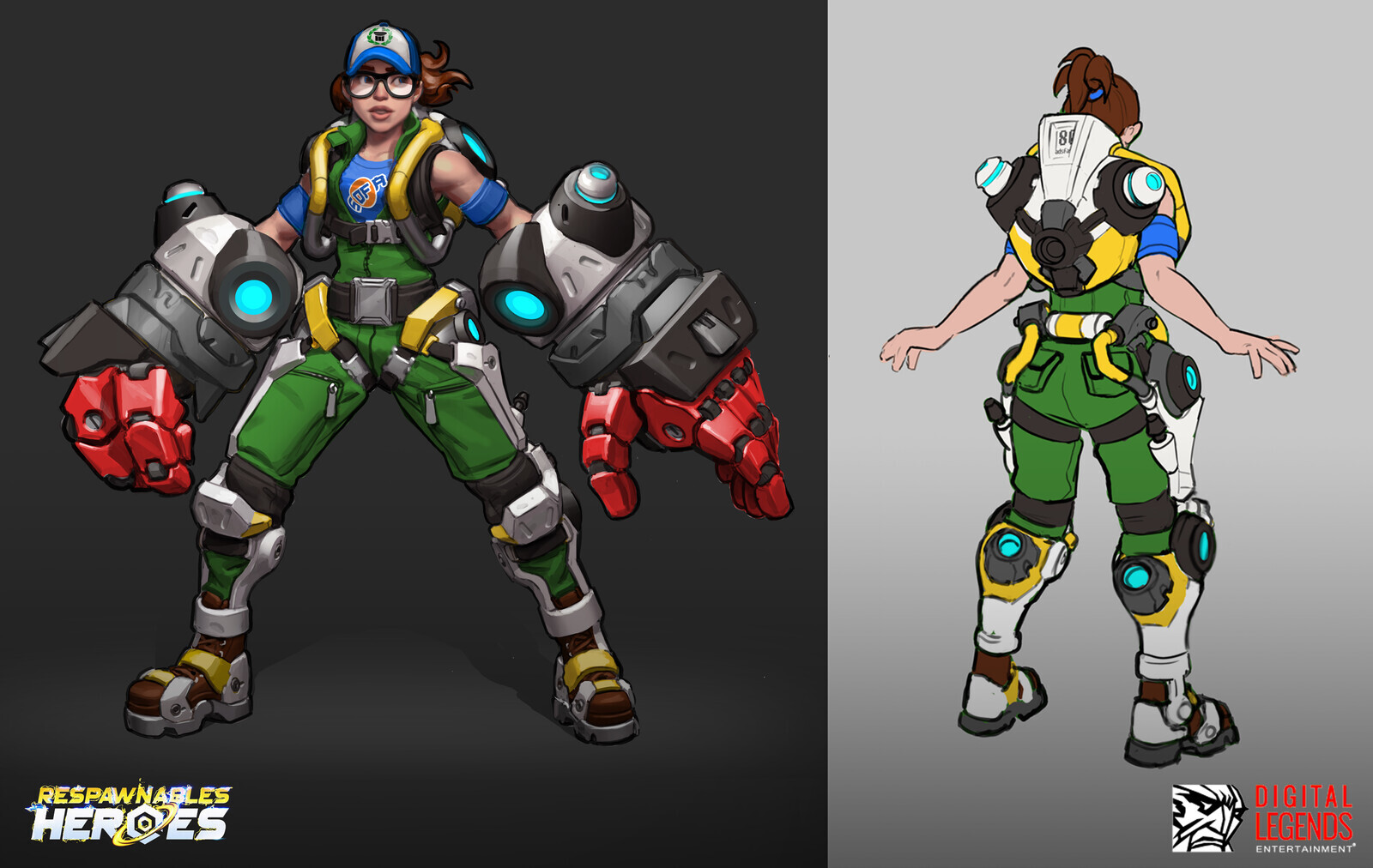ArtStation - HELENA: Early Character Concept Respawnables Heroes