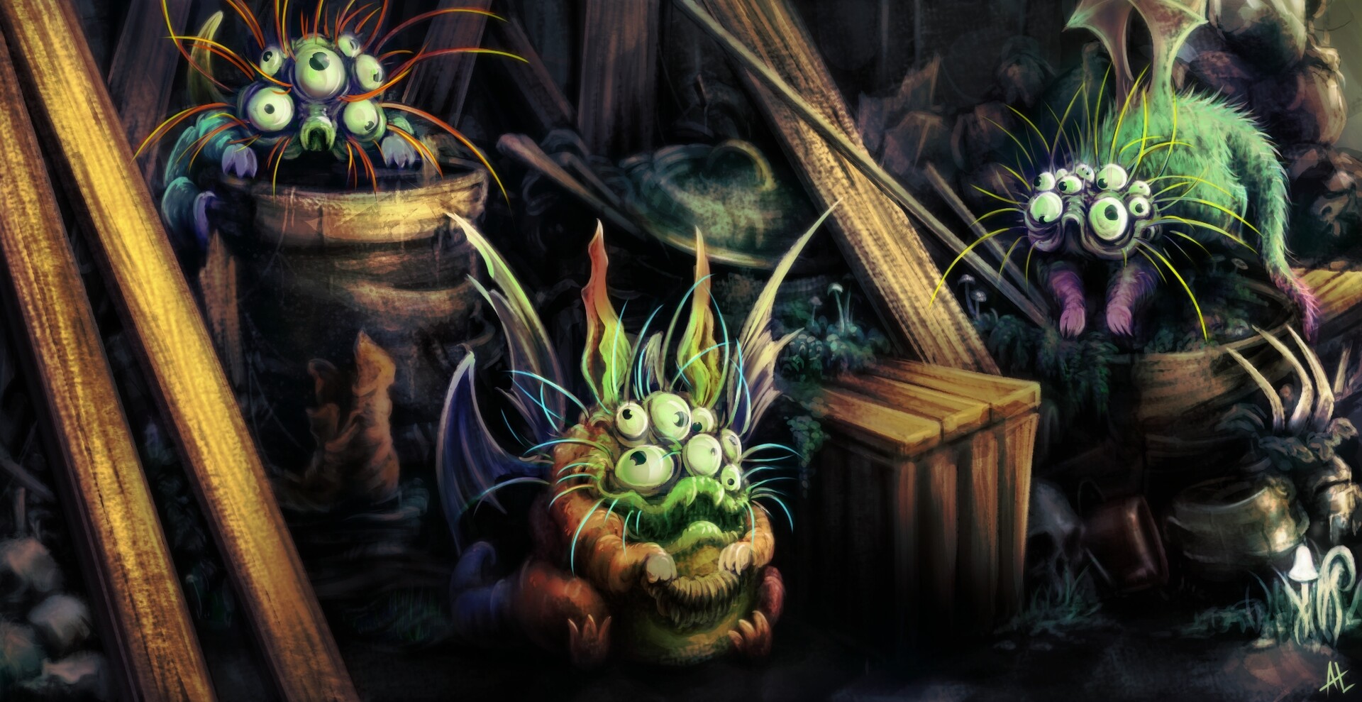 ArtStation - Droogs of the alley.