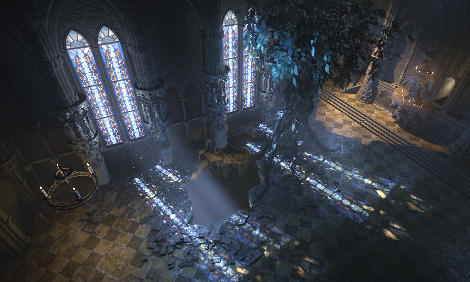 ArtStation - Dungeon_Light_level art test_V01