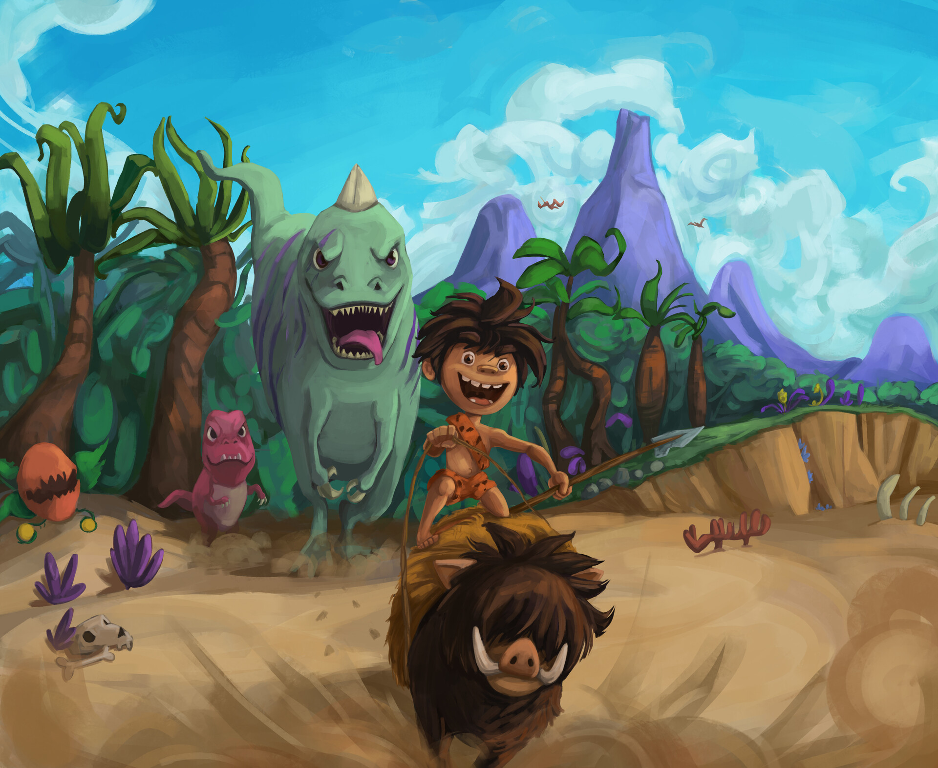 ArtStation - Caveman Kid