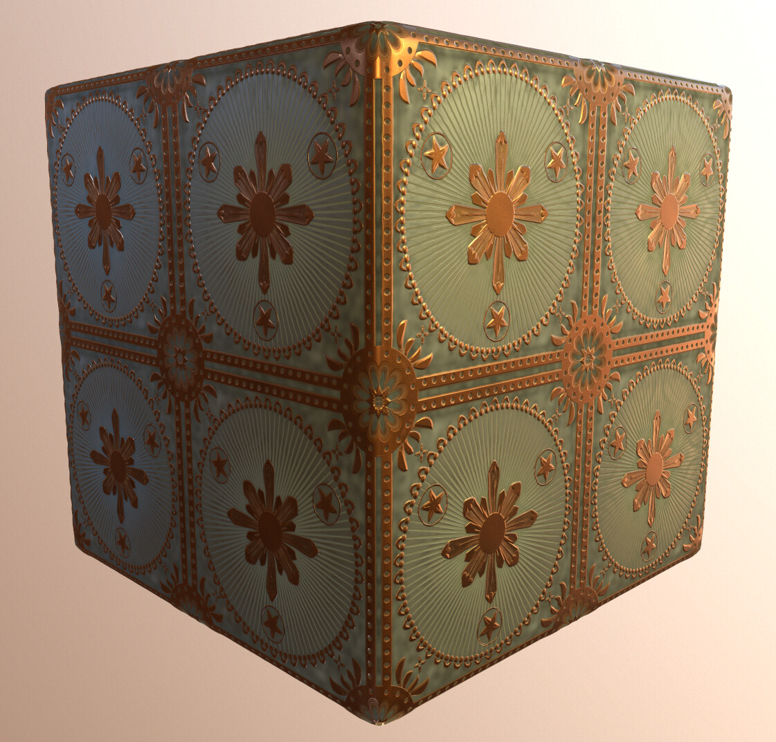 Yssa Mitra - Filipino Ornate Ceiling Tiles -Substance Designer