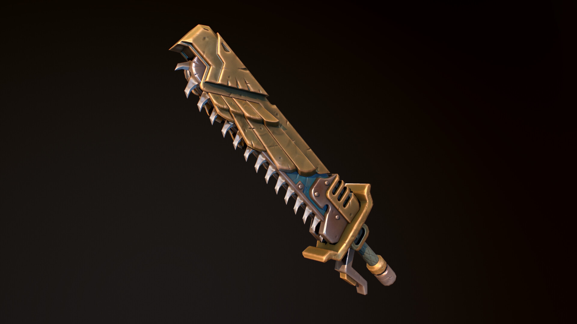 ArtStation - Stylized 40k Chainsword