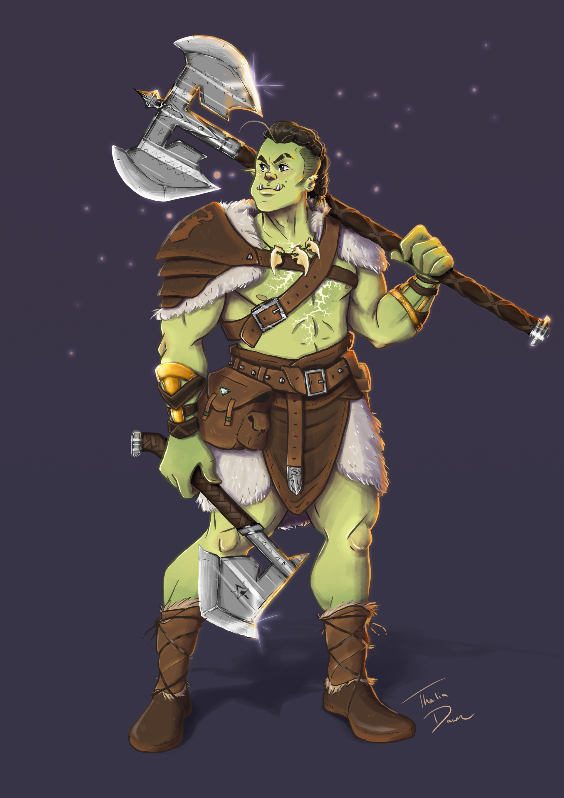 ArtStation - Thokk the Barbarian