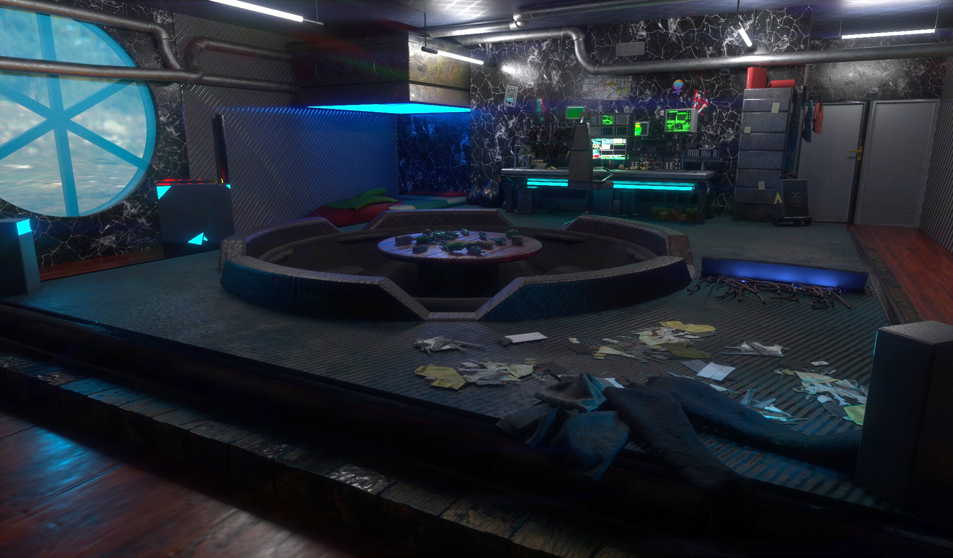 ArtStation - Cyber Punk room